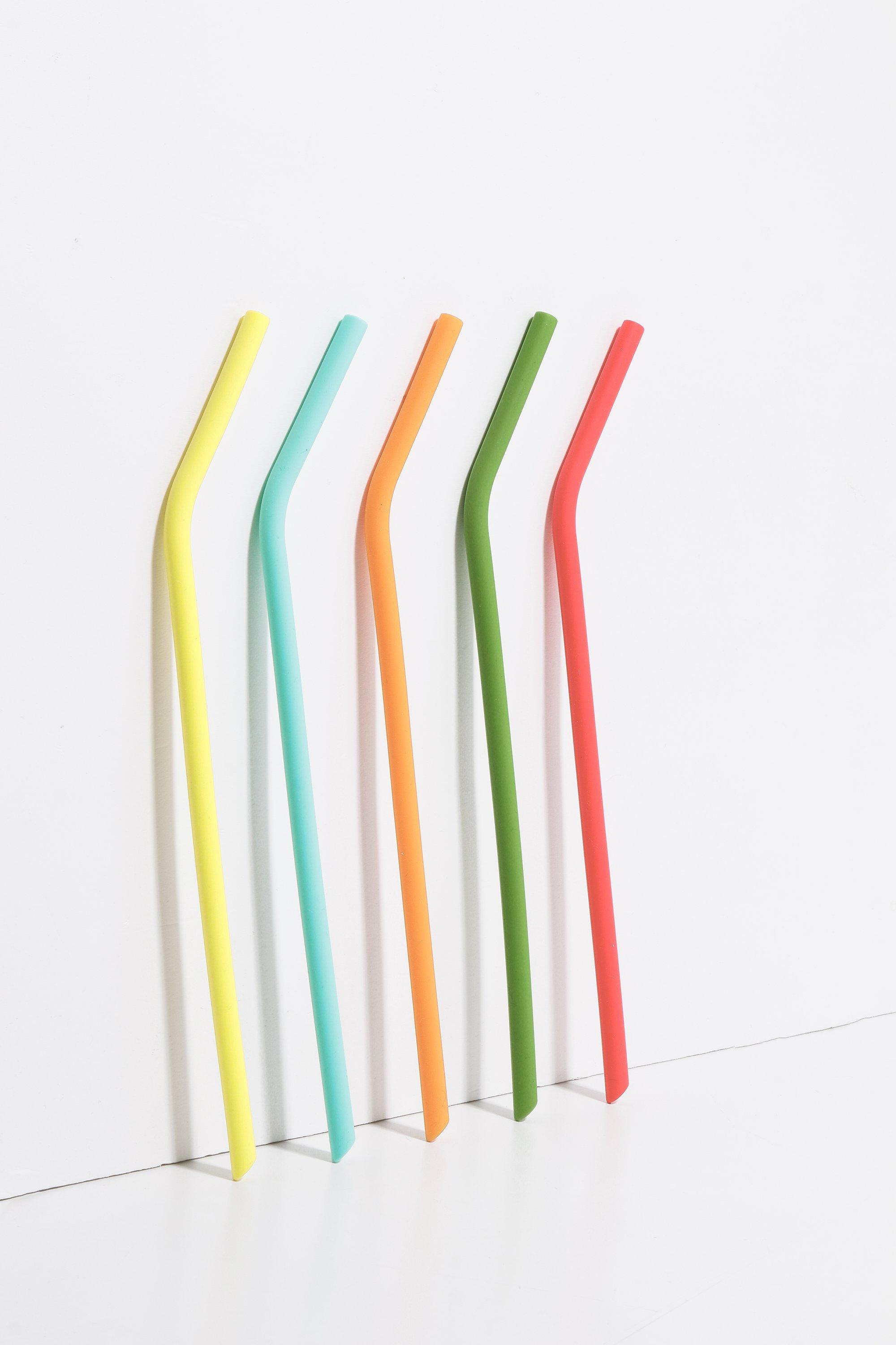 5 Pack Silicone Straws