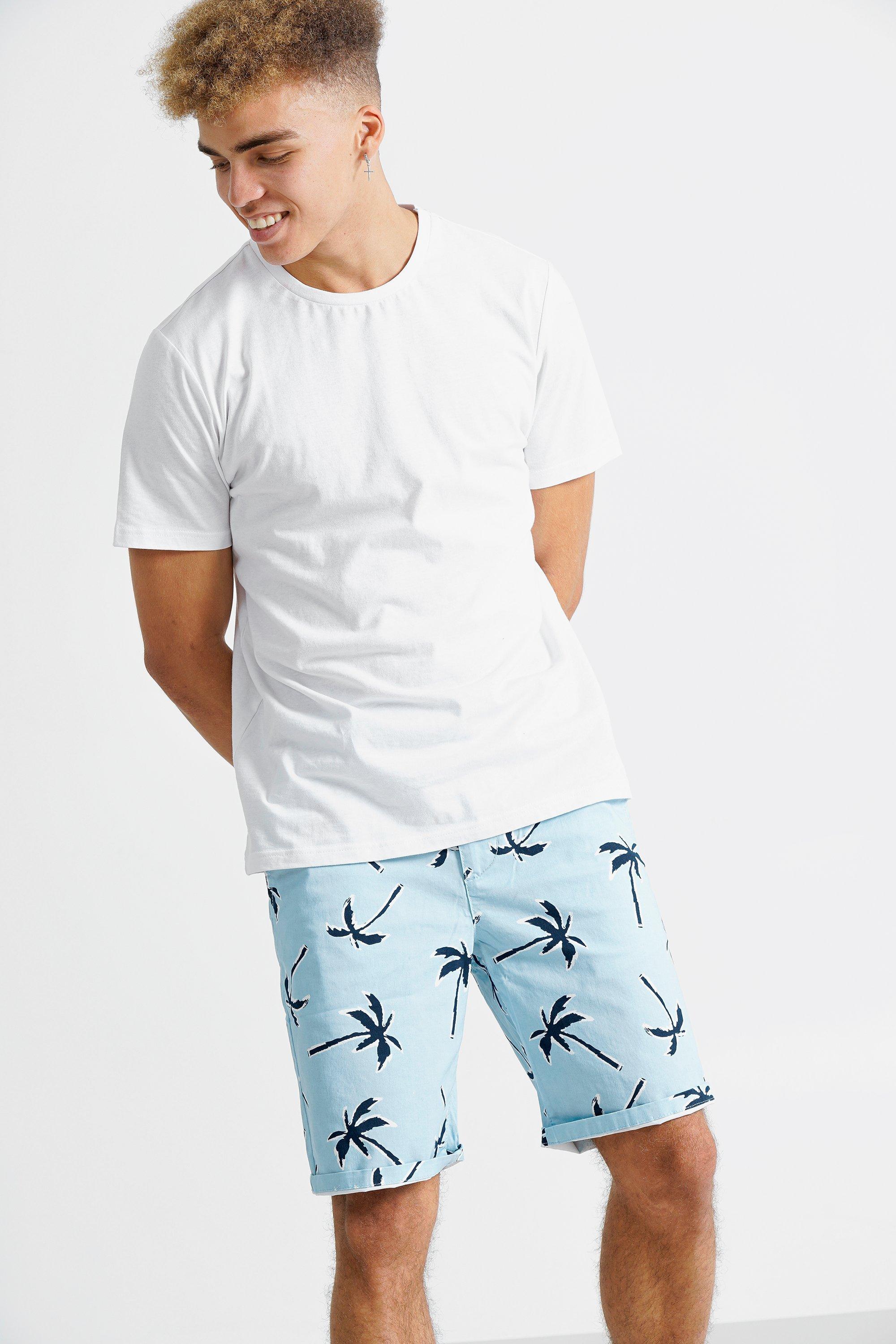 Printed Chino Shorts
