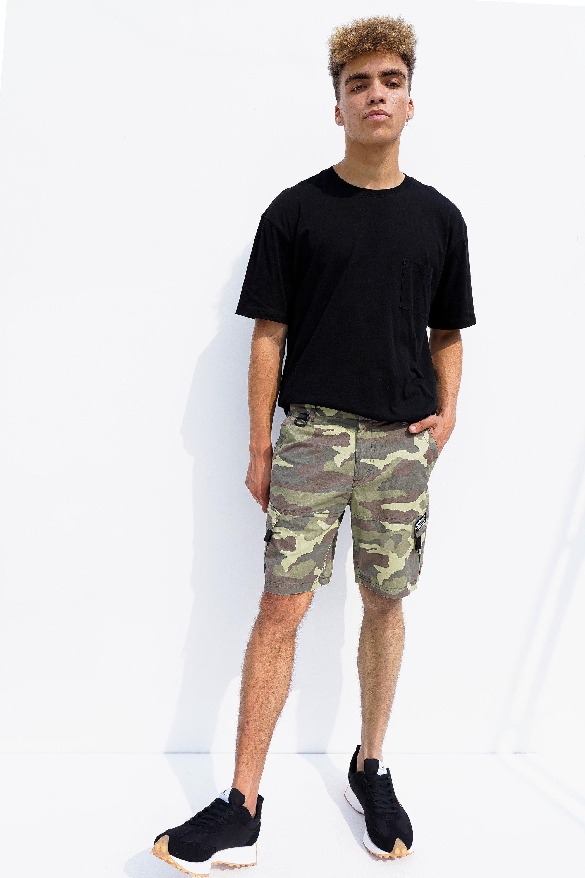 Printed Cargo Shorts
