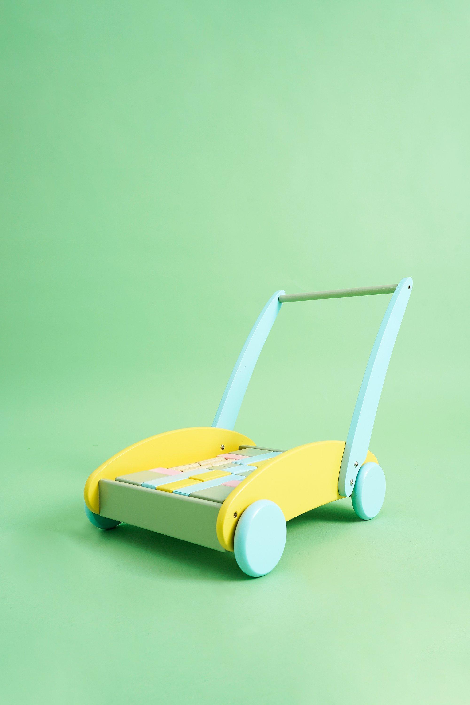 Push And Pull Wooden Cart