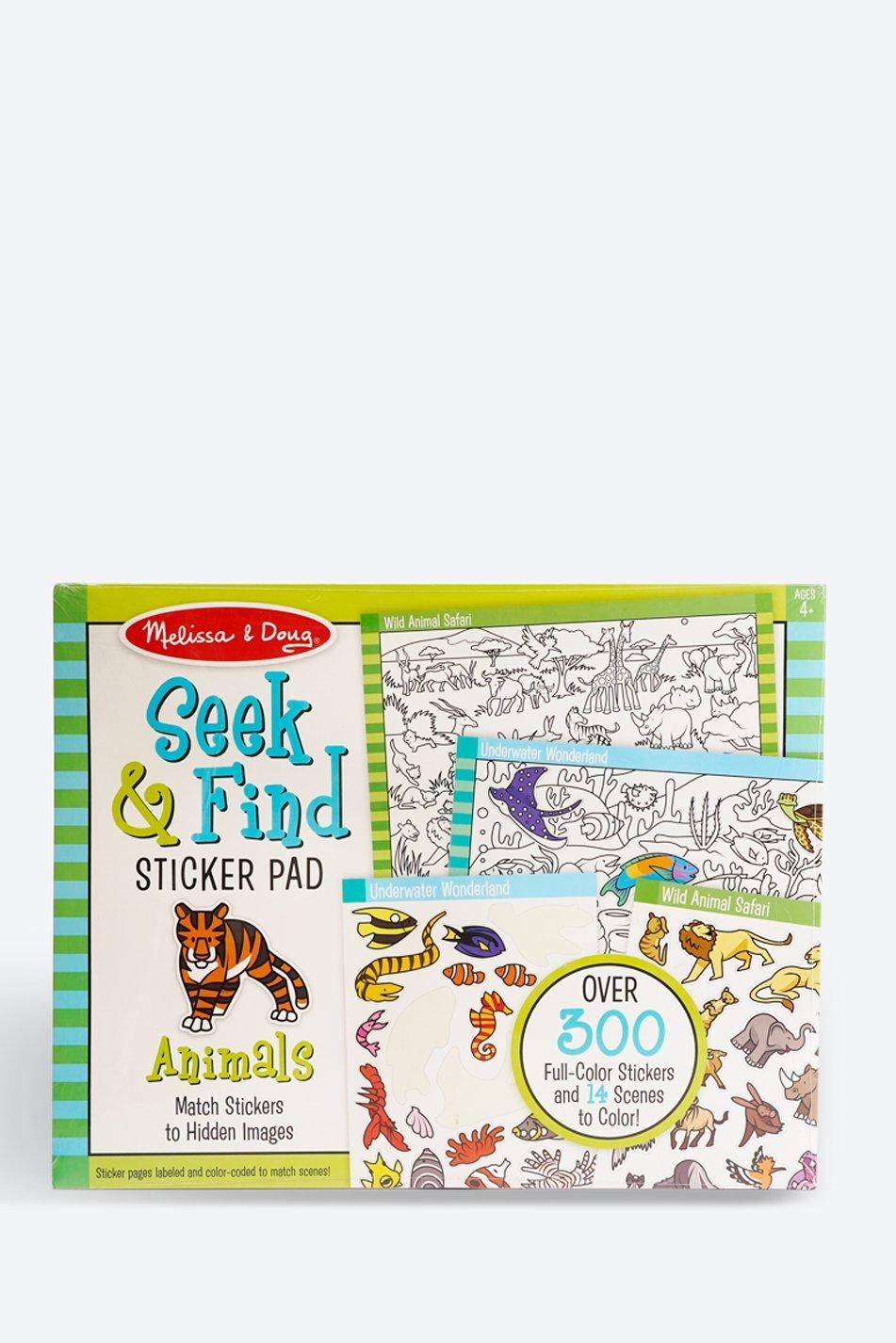 Melissa + Doug Resuable Sticker Pad Animals