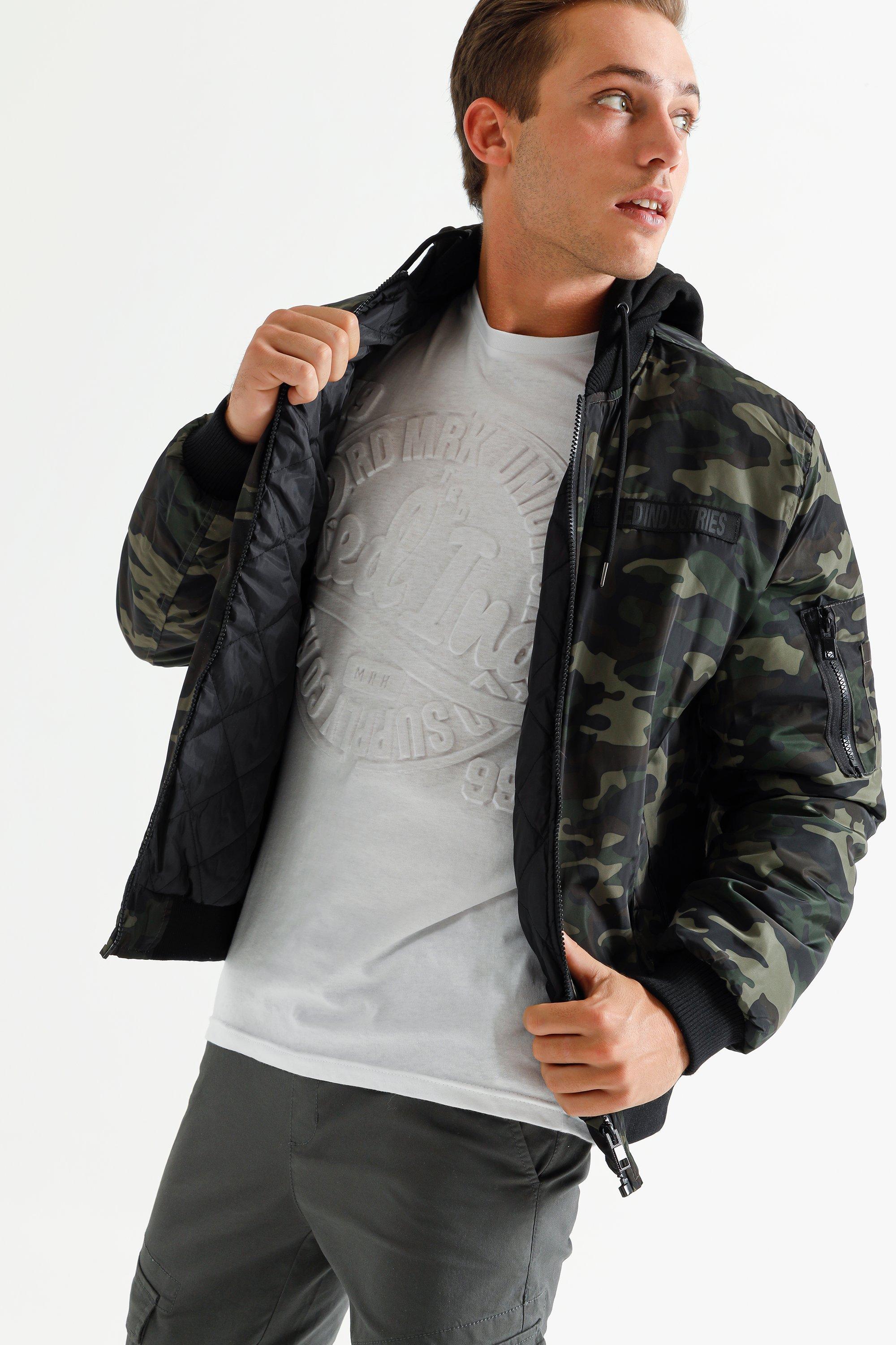 Printed Bomber Jacket