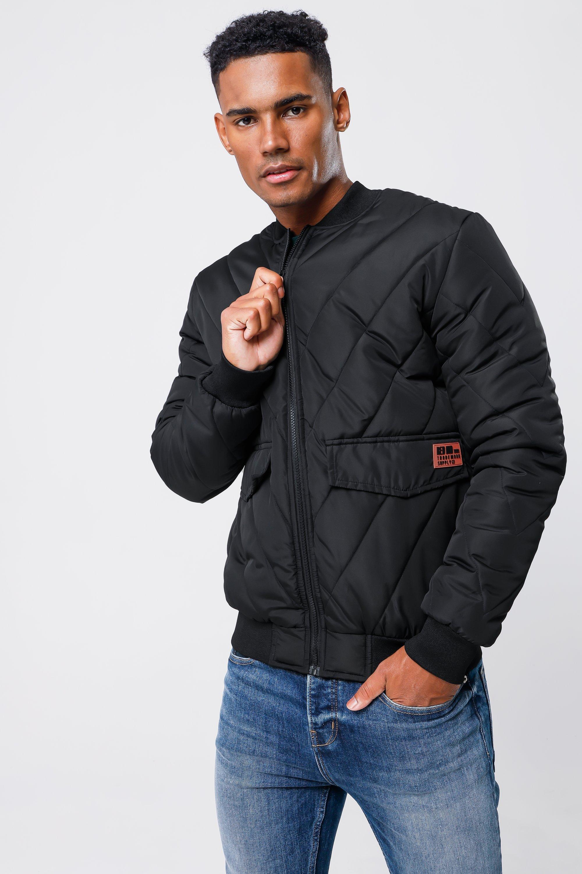 Quilted Bomber Jacket
