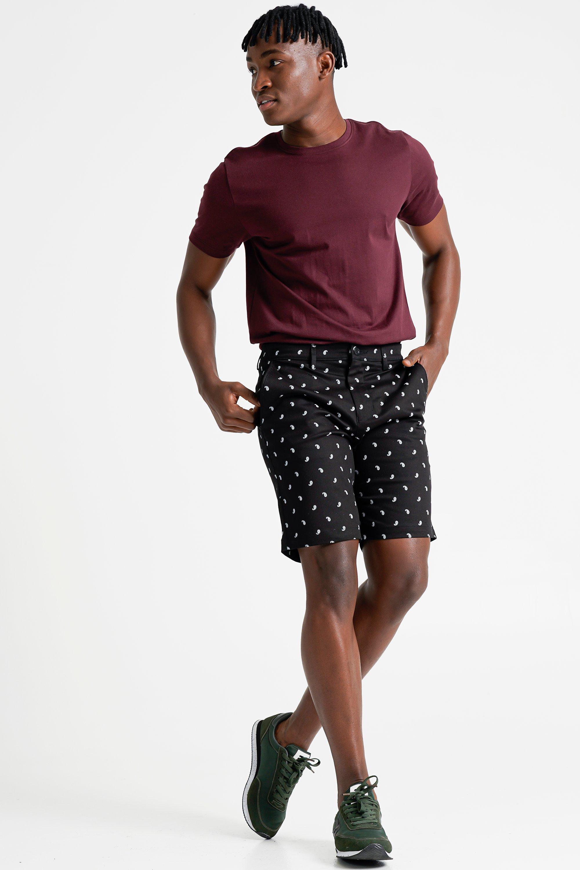 Printed Chino Shorts