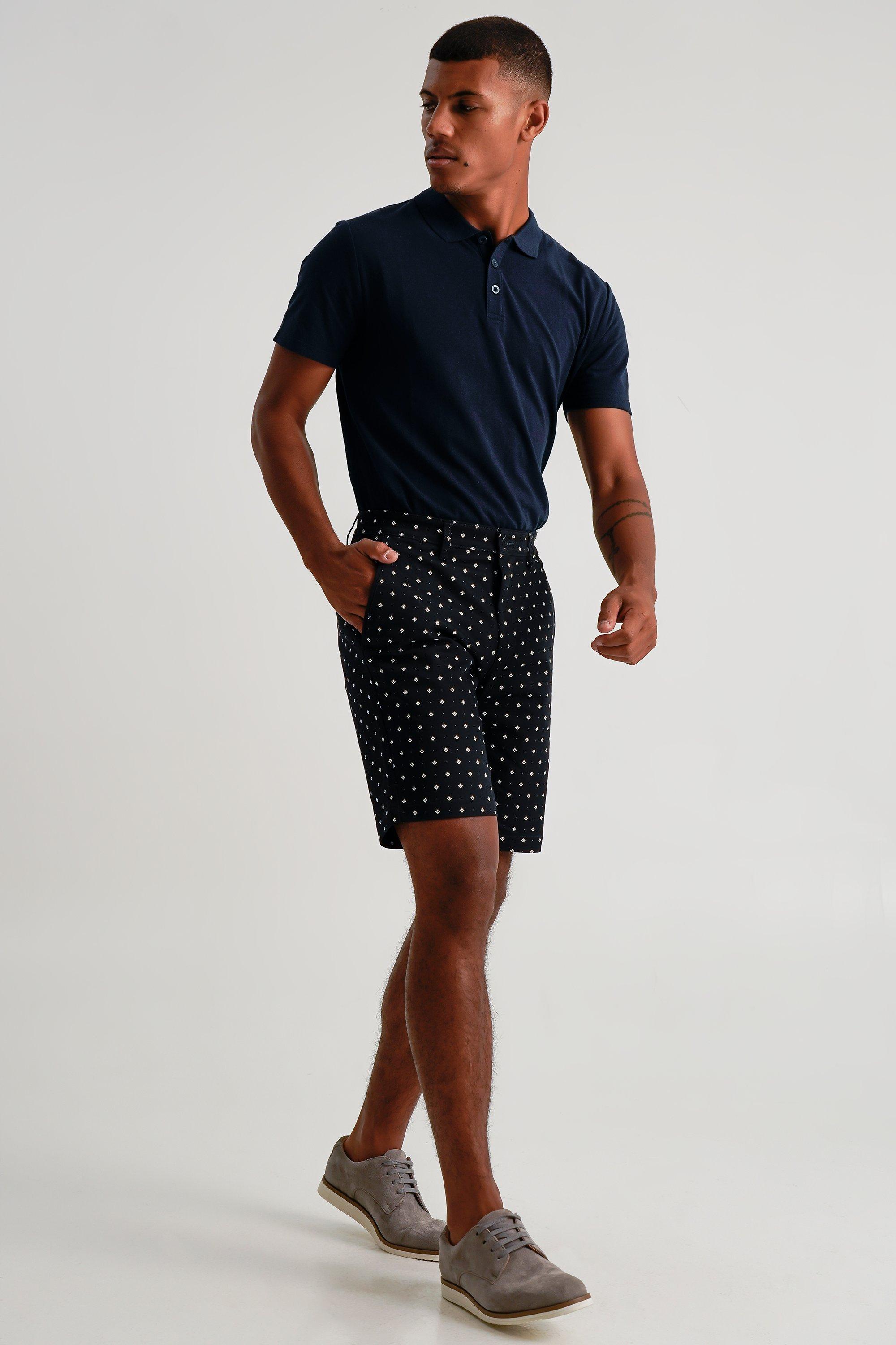 Printed Chino Shorts