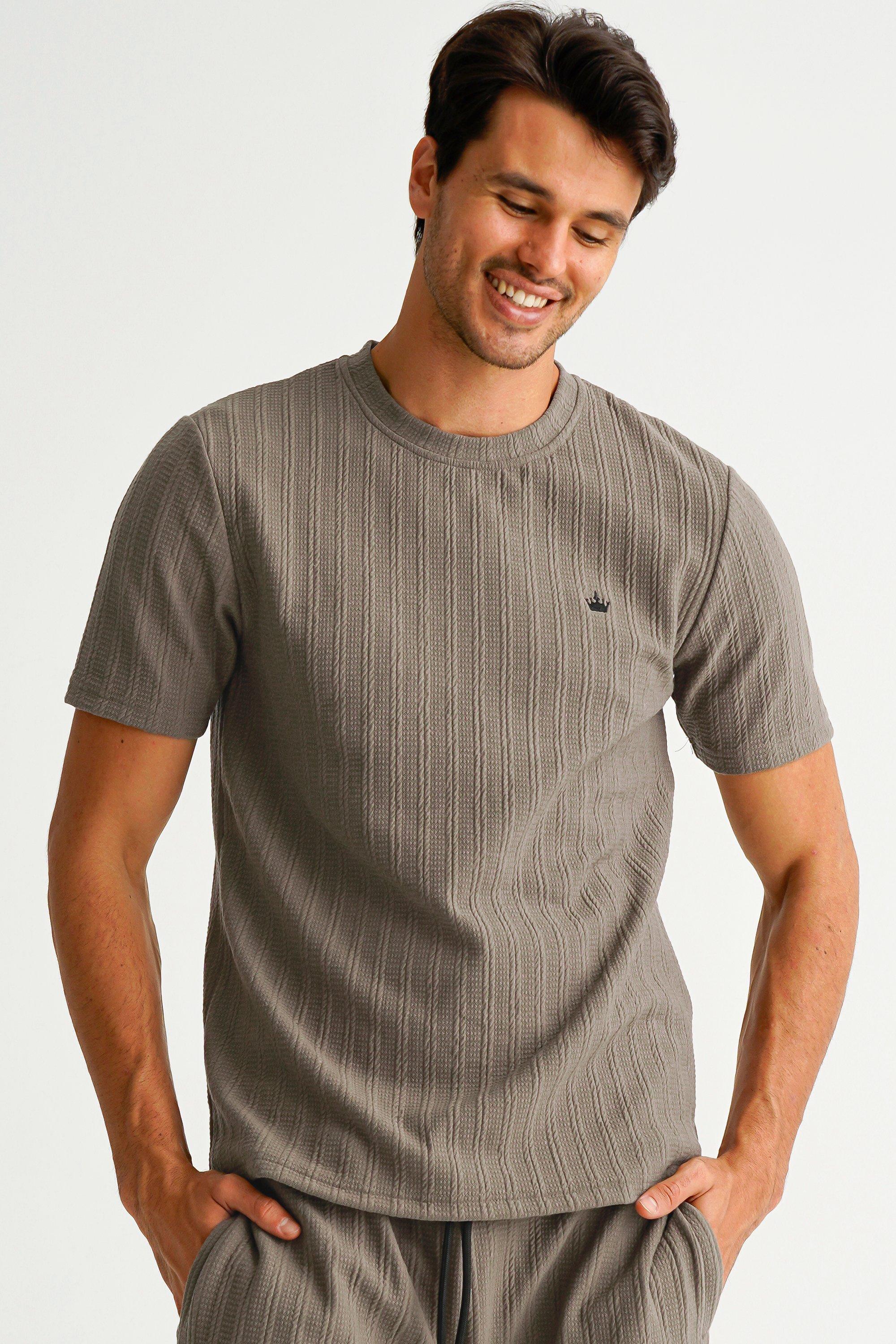 Textured T-shirt