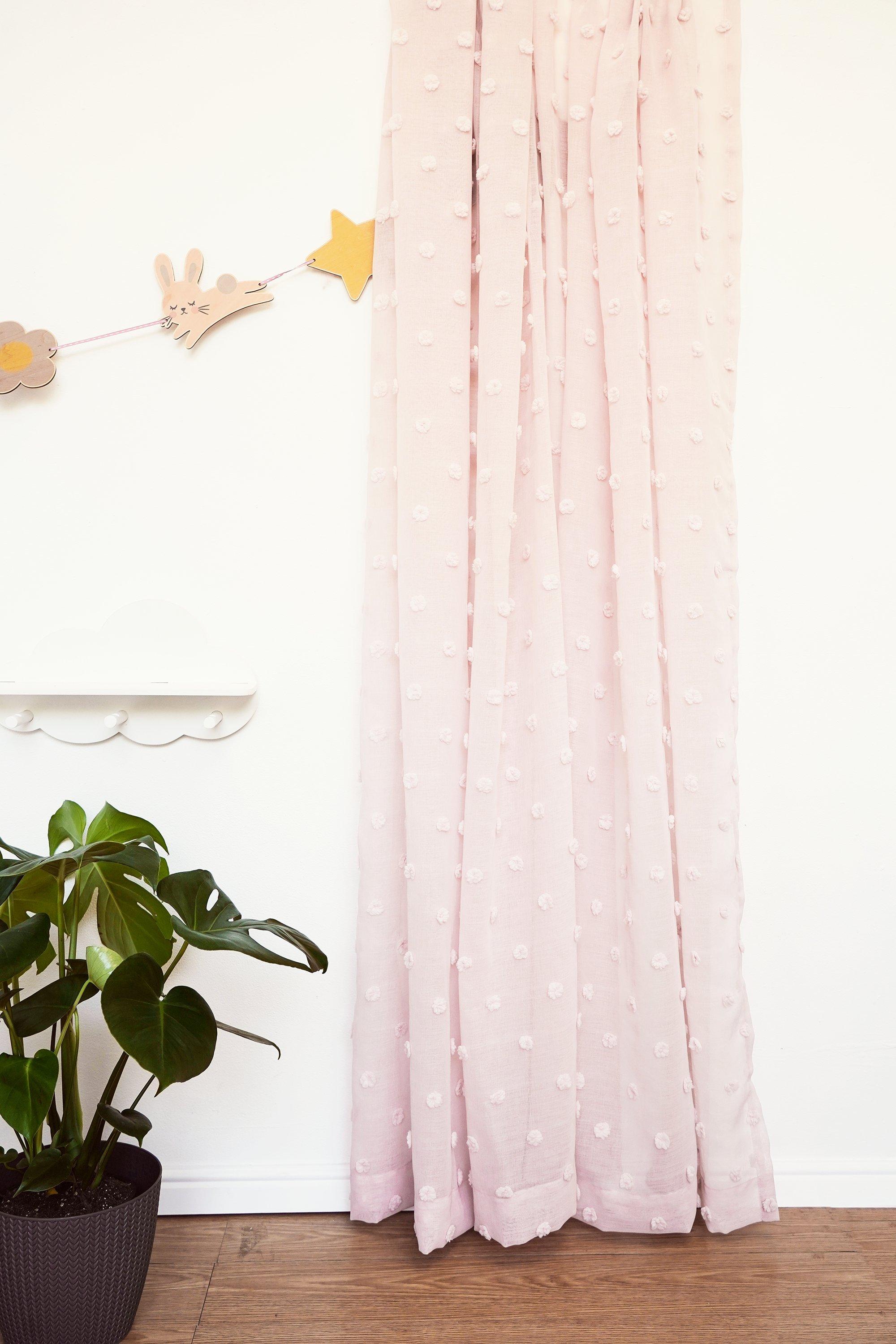 Polka Dot Taped Curtains