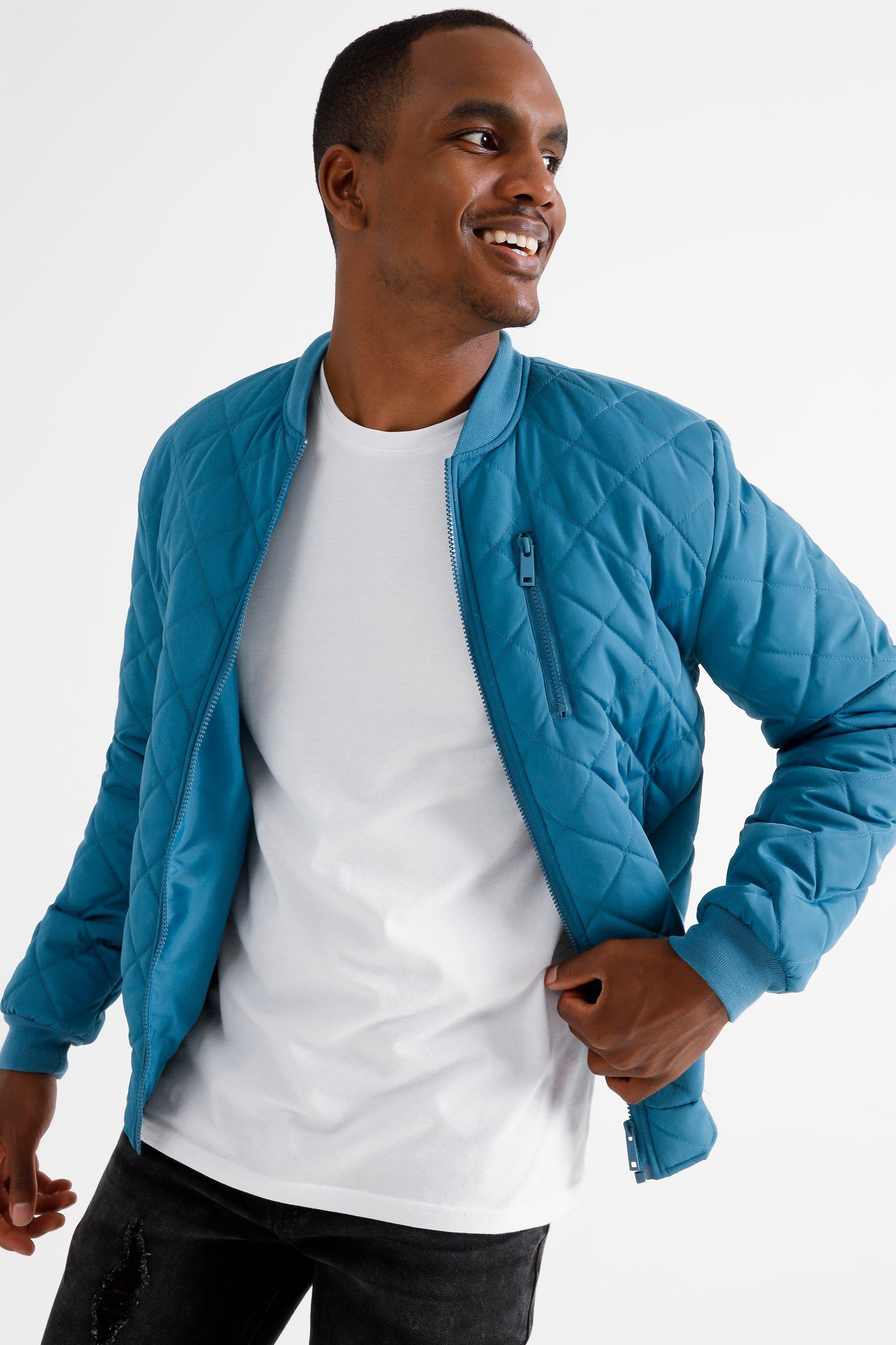 Quilted Bomber Jacket