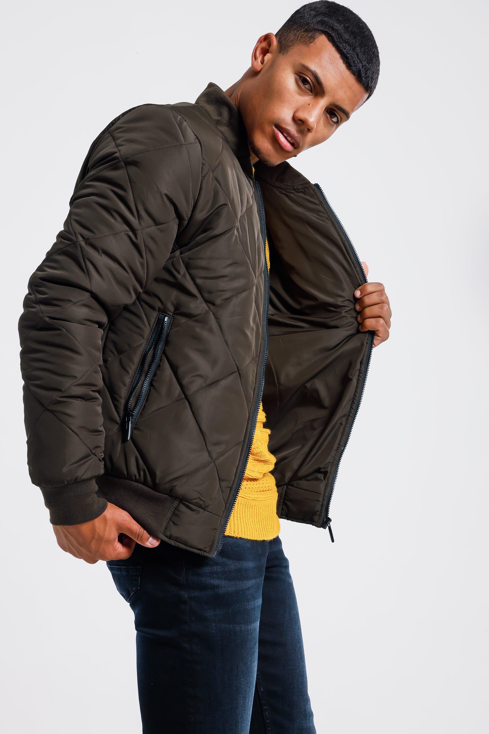 Quilted Bomber Jacket