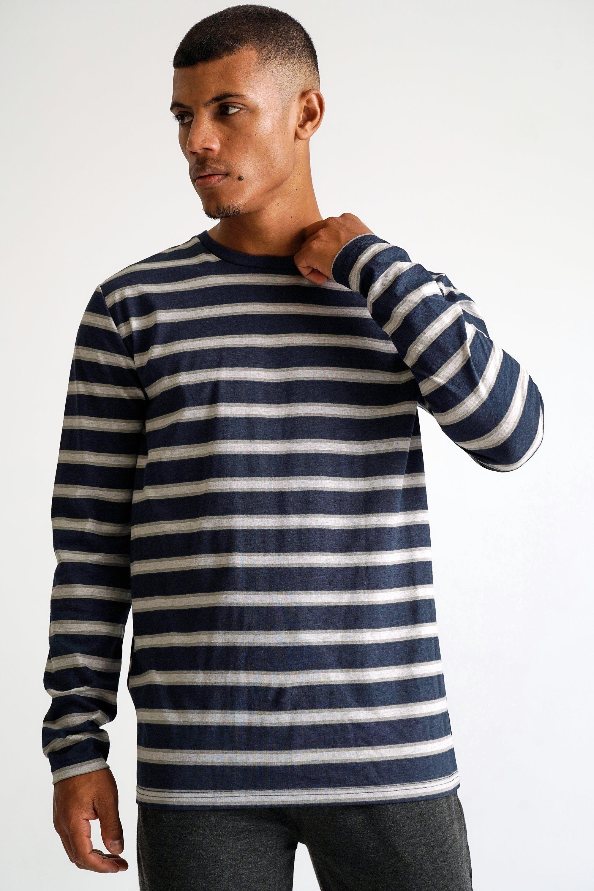 Stripe Long Sleeve Sleep Top