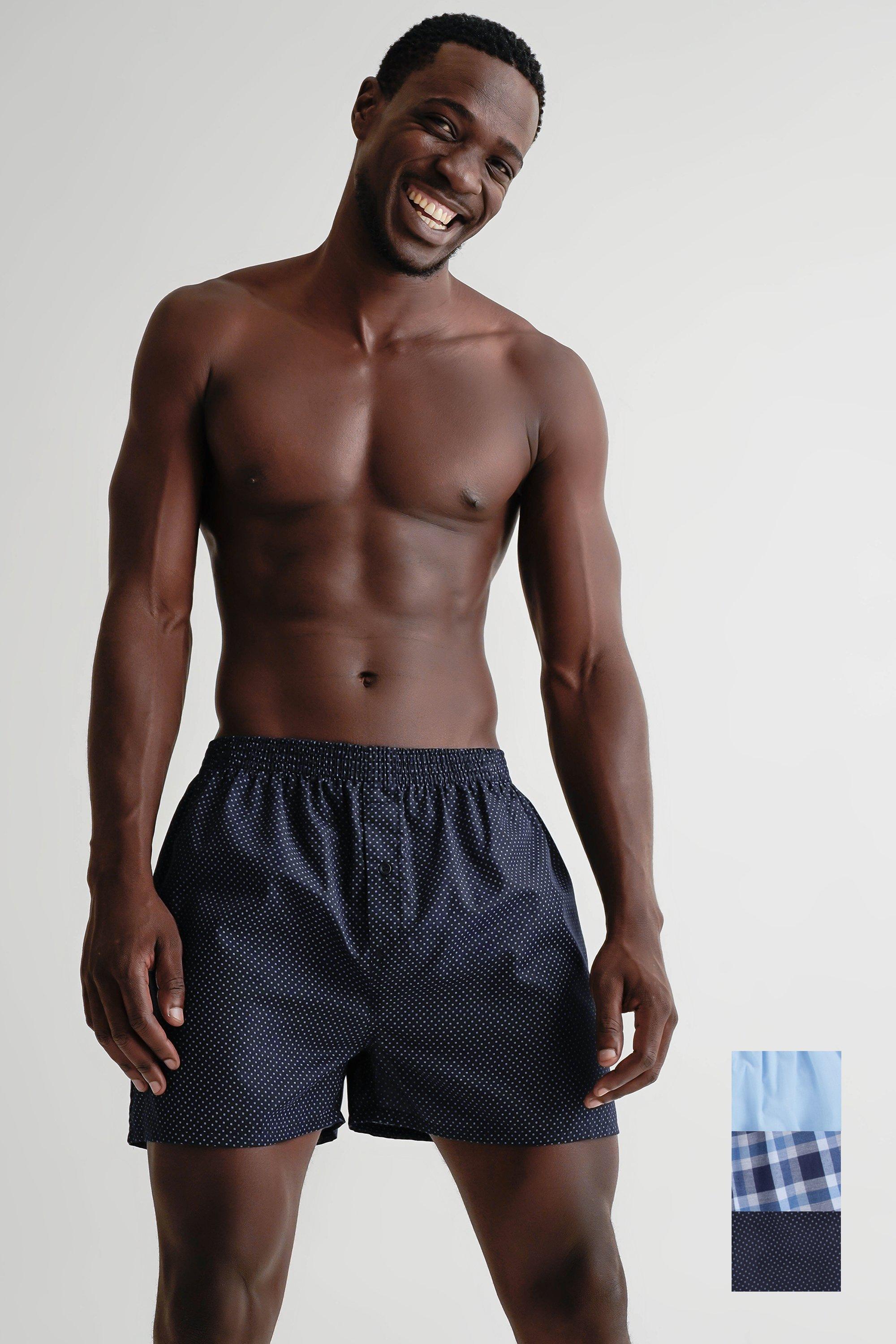 3 Pack Woven Boxers