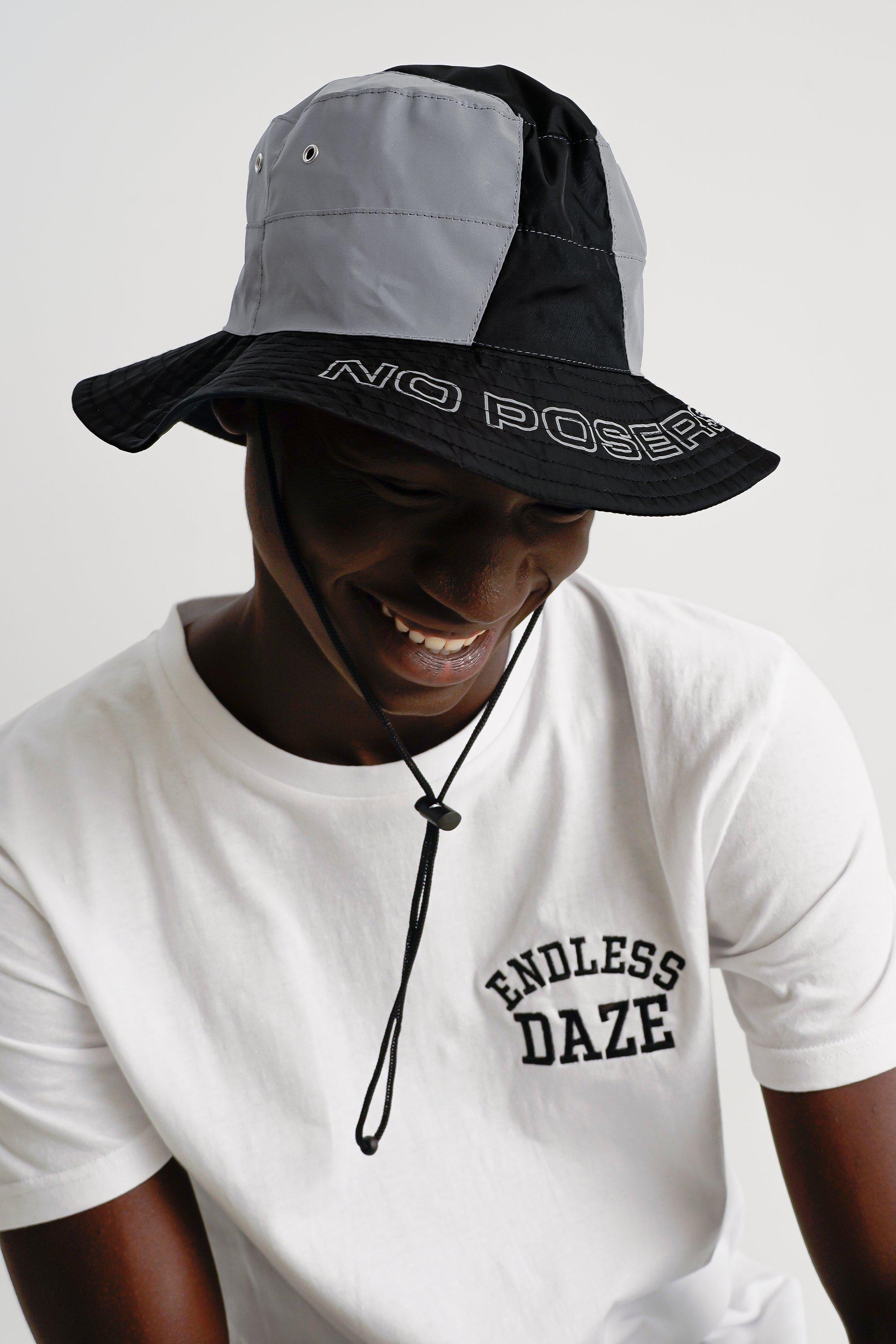 Colour Block Floppy Bucket Hat