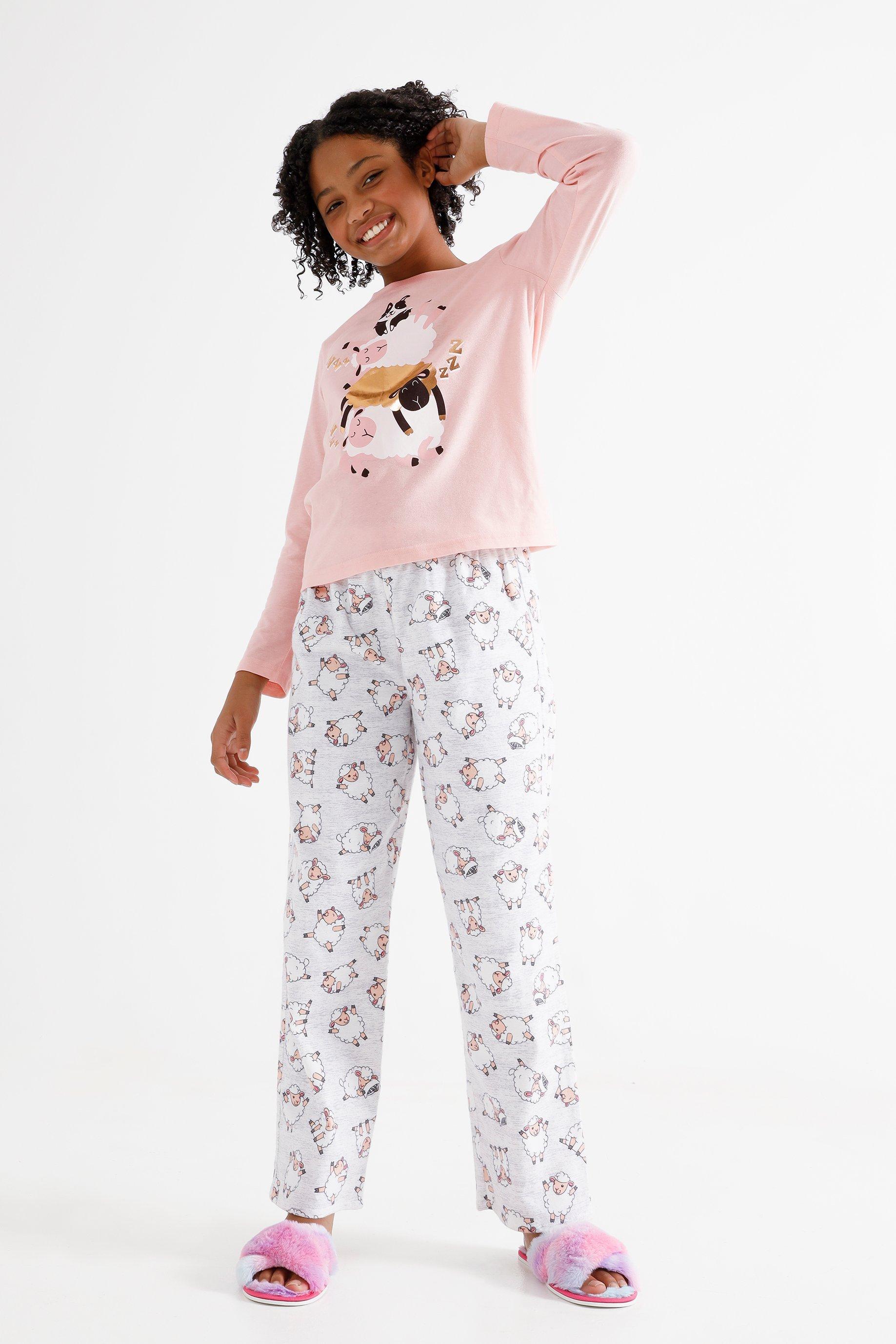 Sheep Print Sleepwear Set