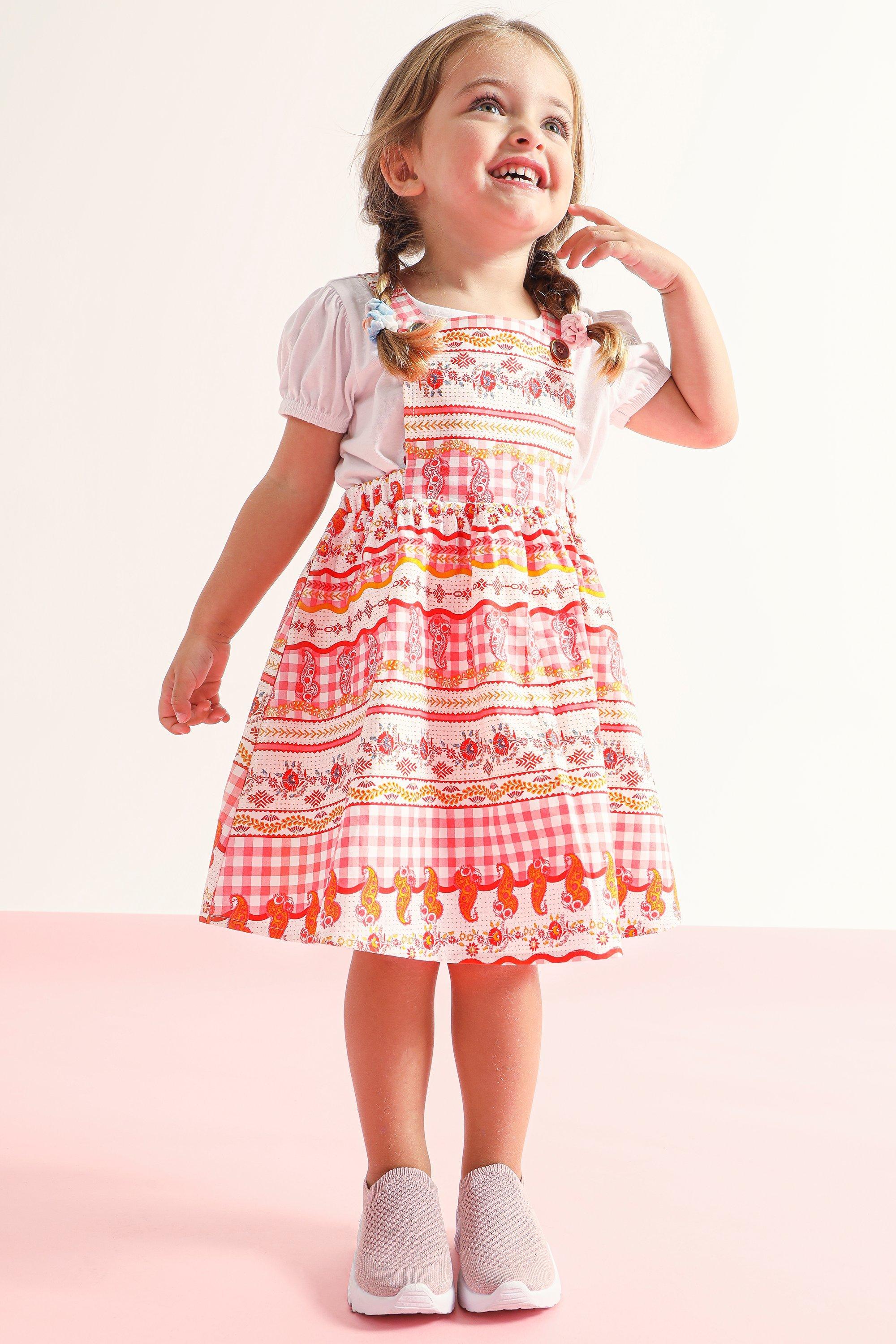 Floral Pinafore Dress