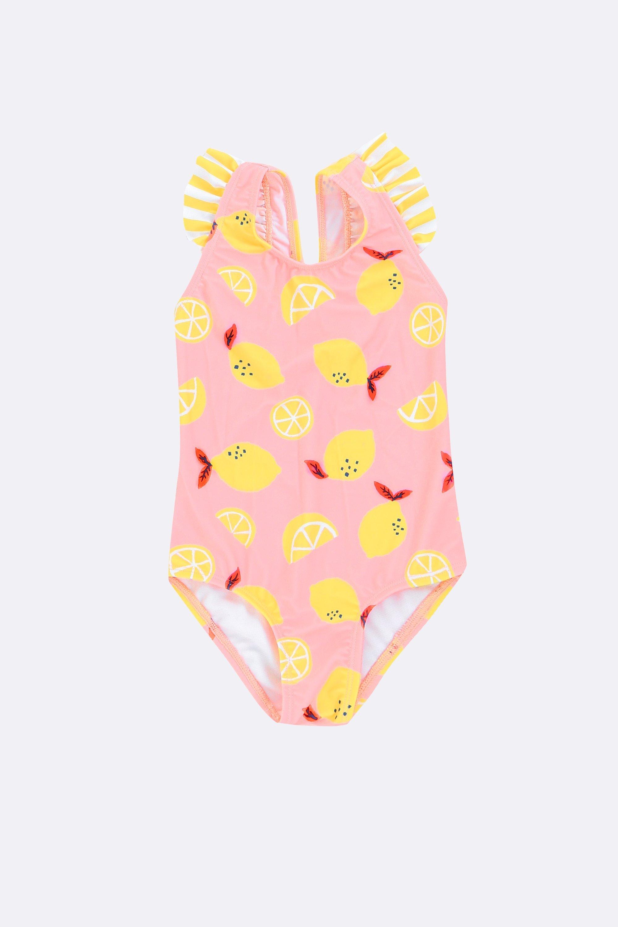 Lemon Print One Piece Swimsuit