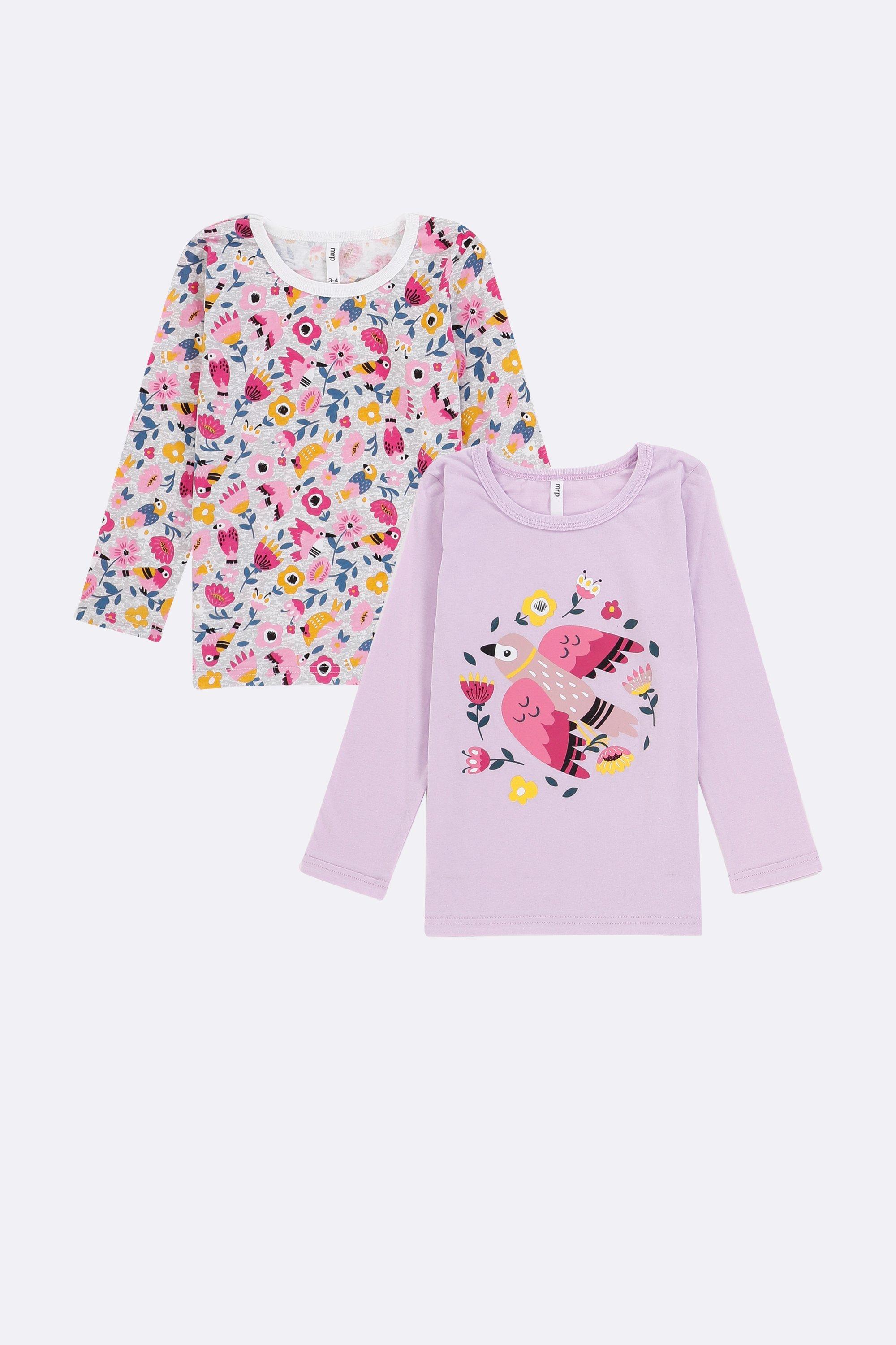 2 Pack Printed Long Sleeve Tops