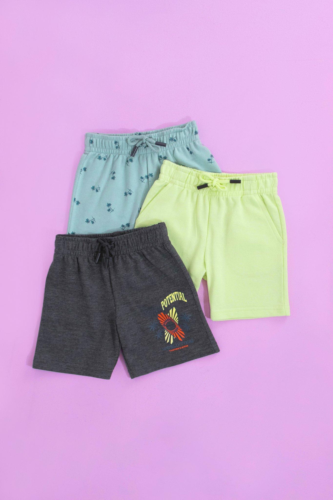 3 Pack Shorts