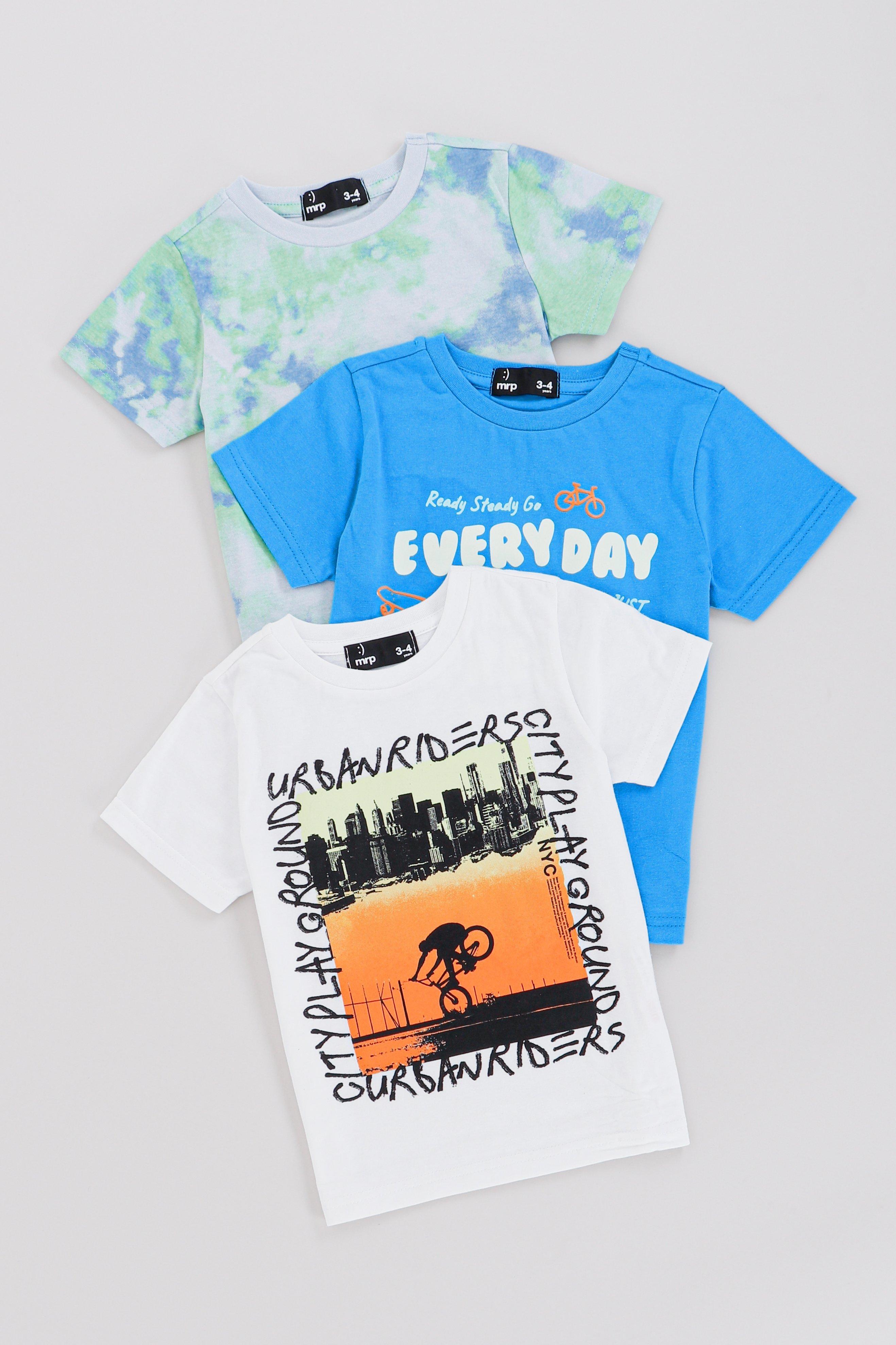 3 Pack Printed T-shirts