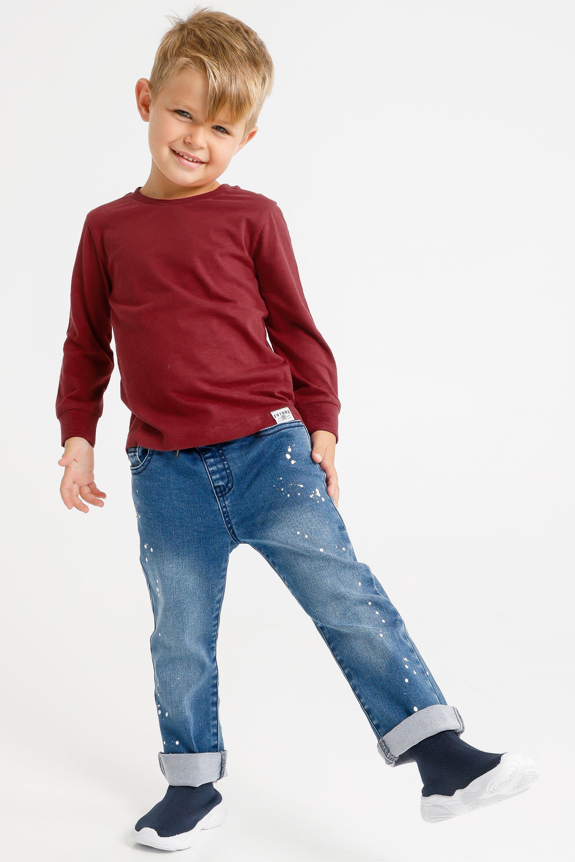 Skinny Fit Abraised Denim Jeans