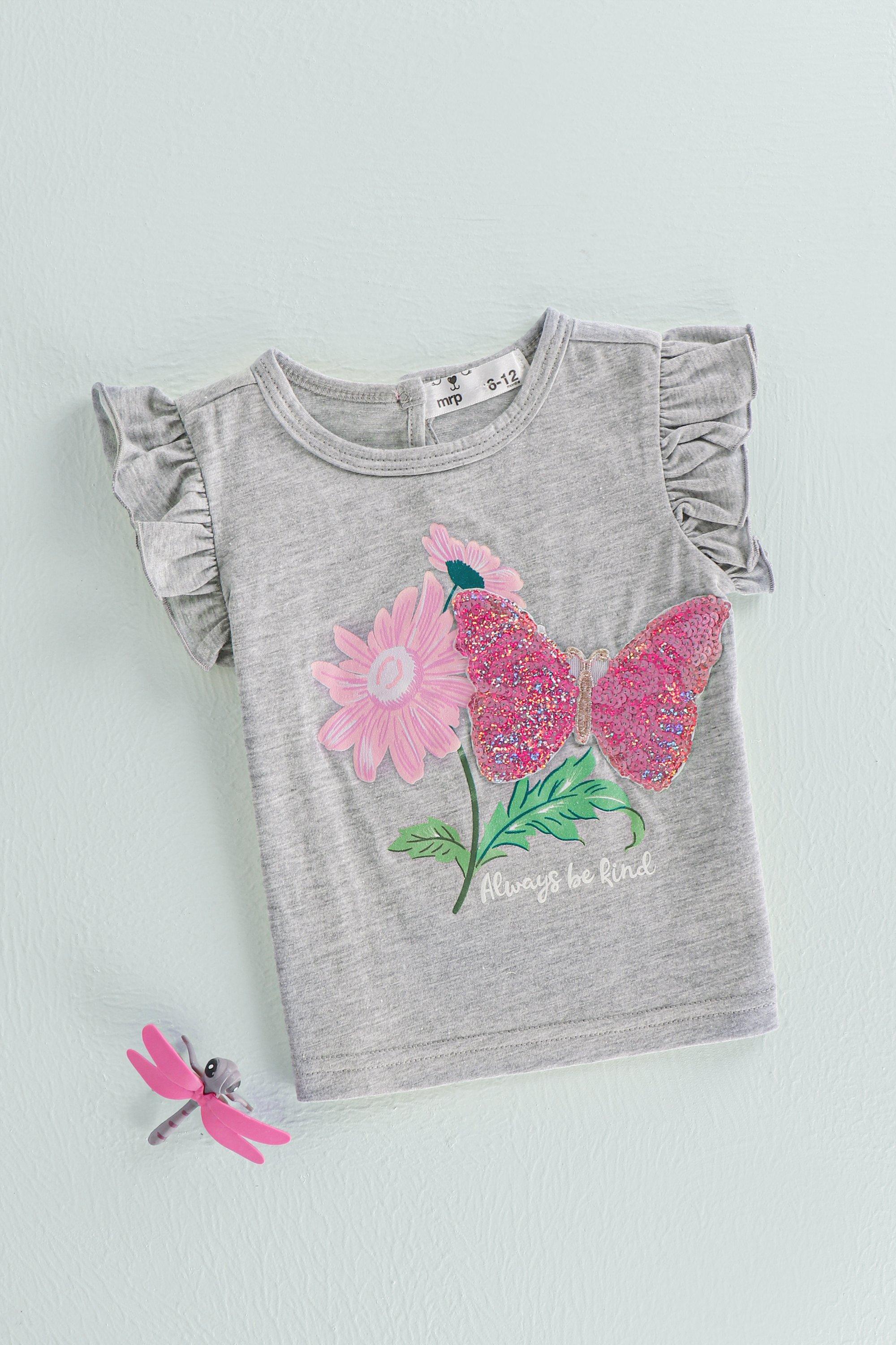 Floral Frill T-shirt