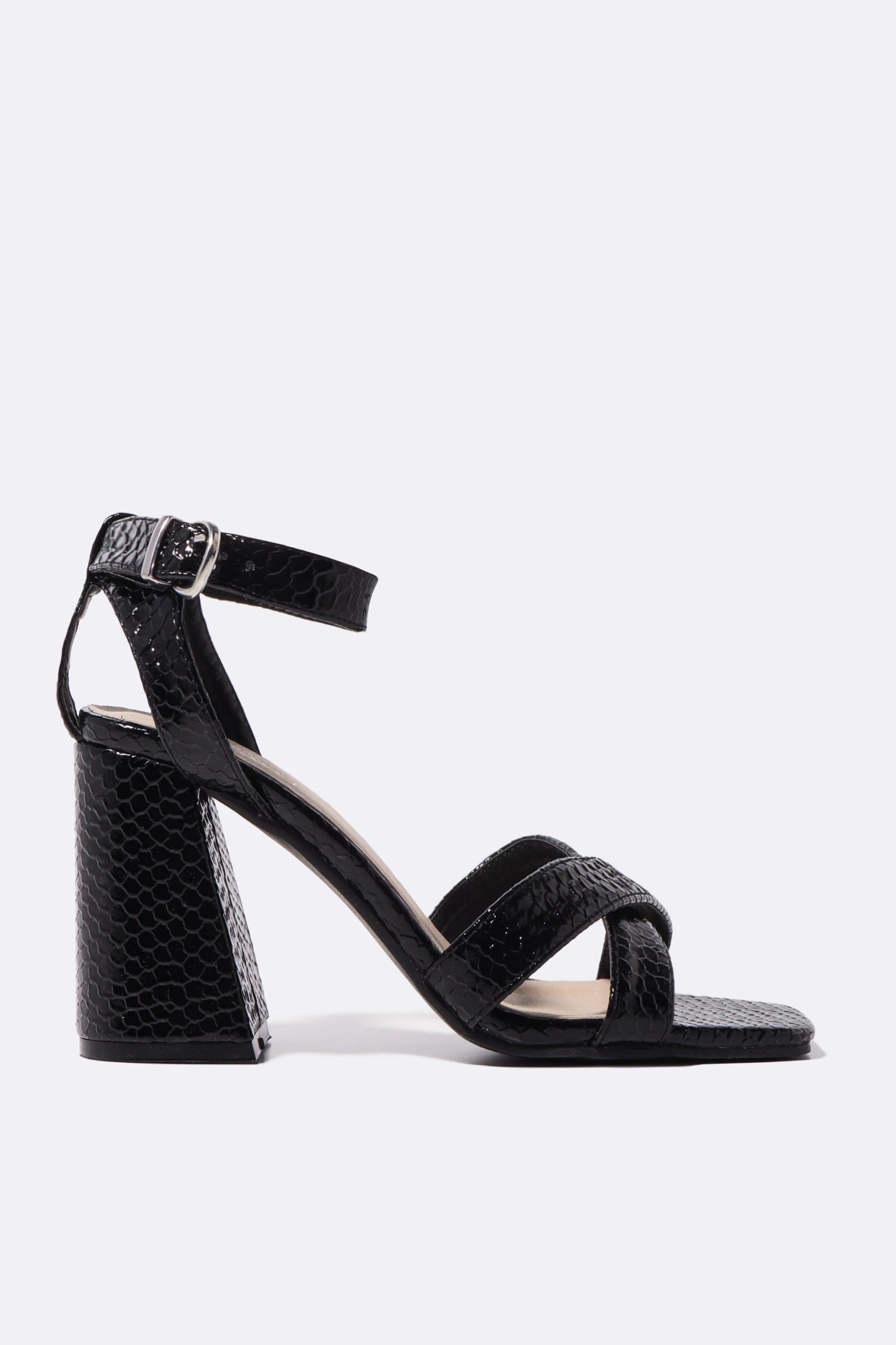 Strappy Block Heel