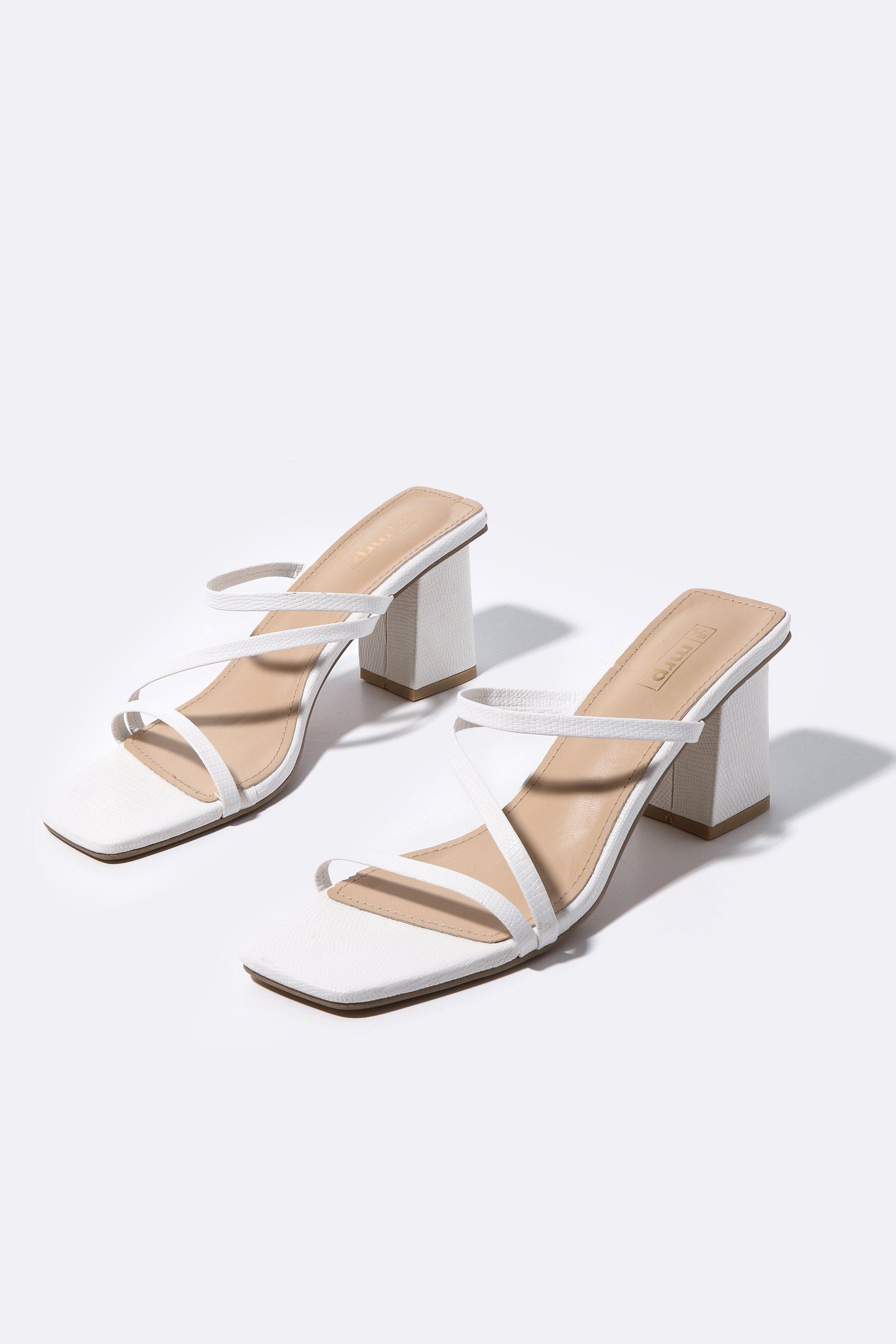 Strappy Block Heel