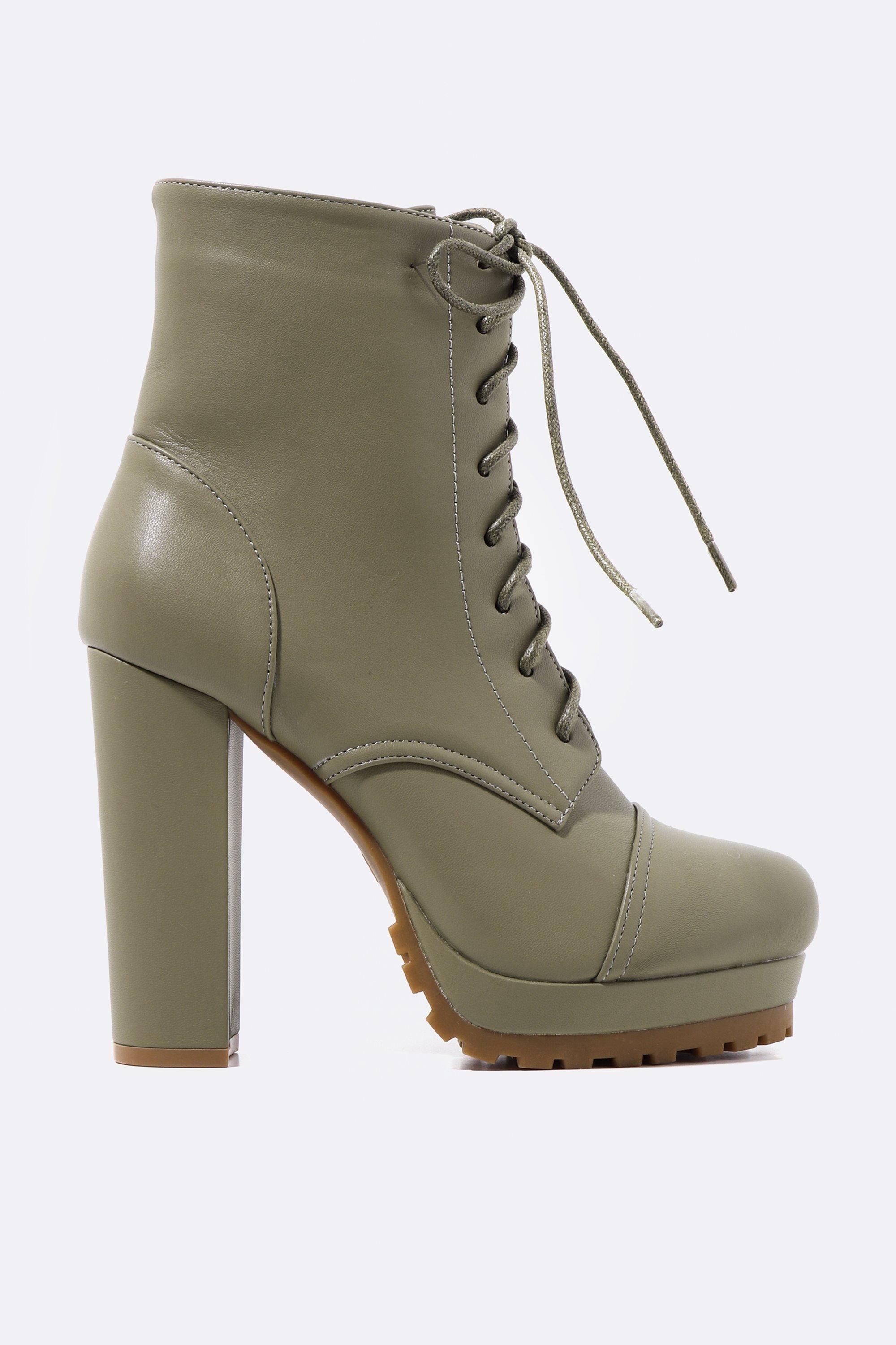 Platform Block Heel Boot