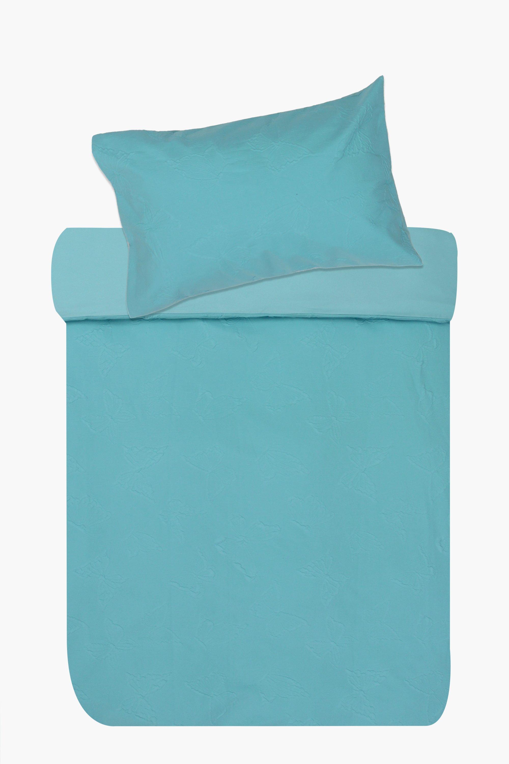 Embossed Butterfly Duvet Cover Set