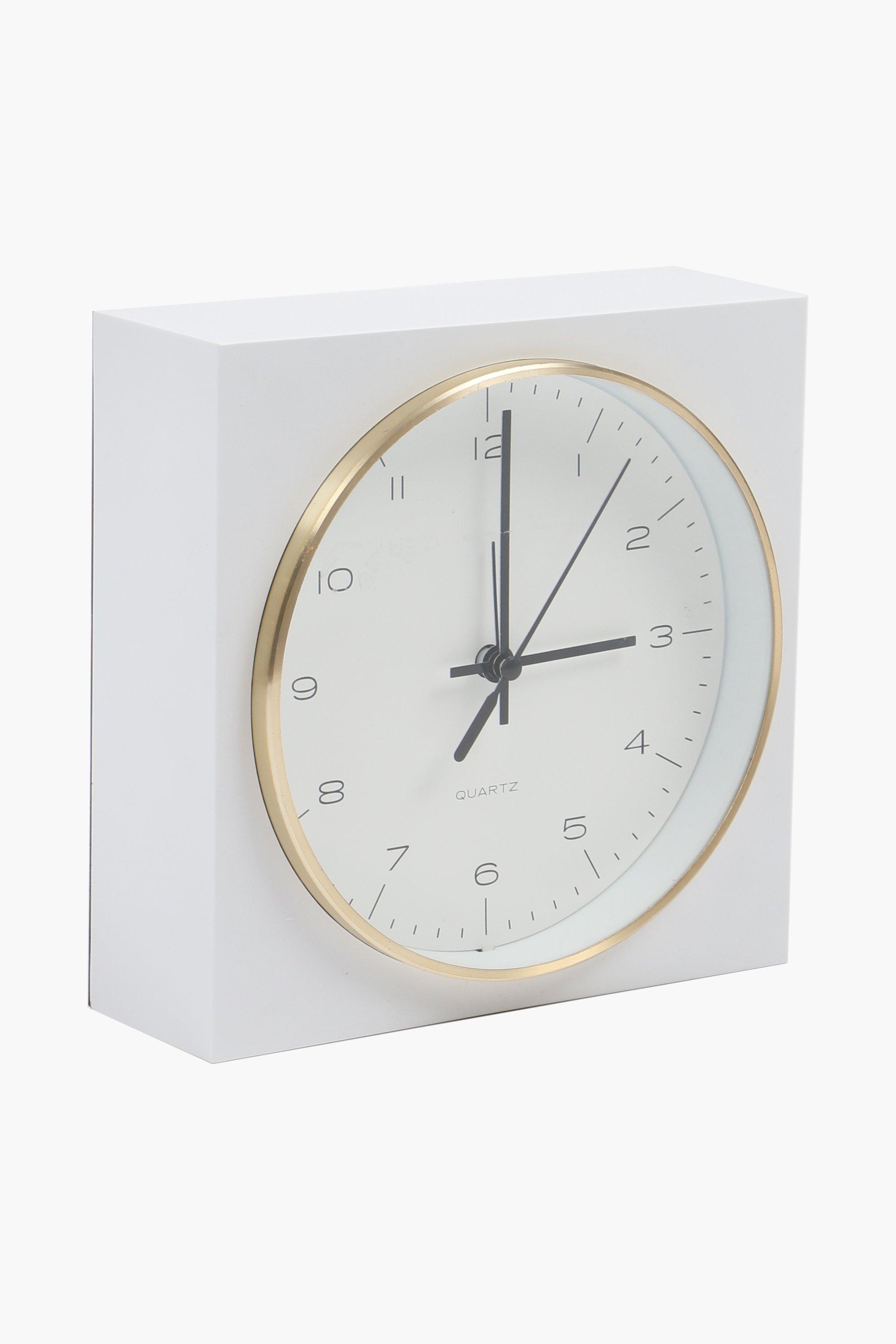 Classic Box Clock, 16.5cm