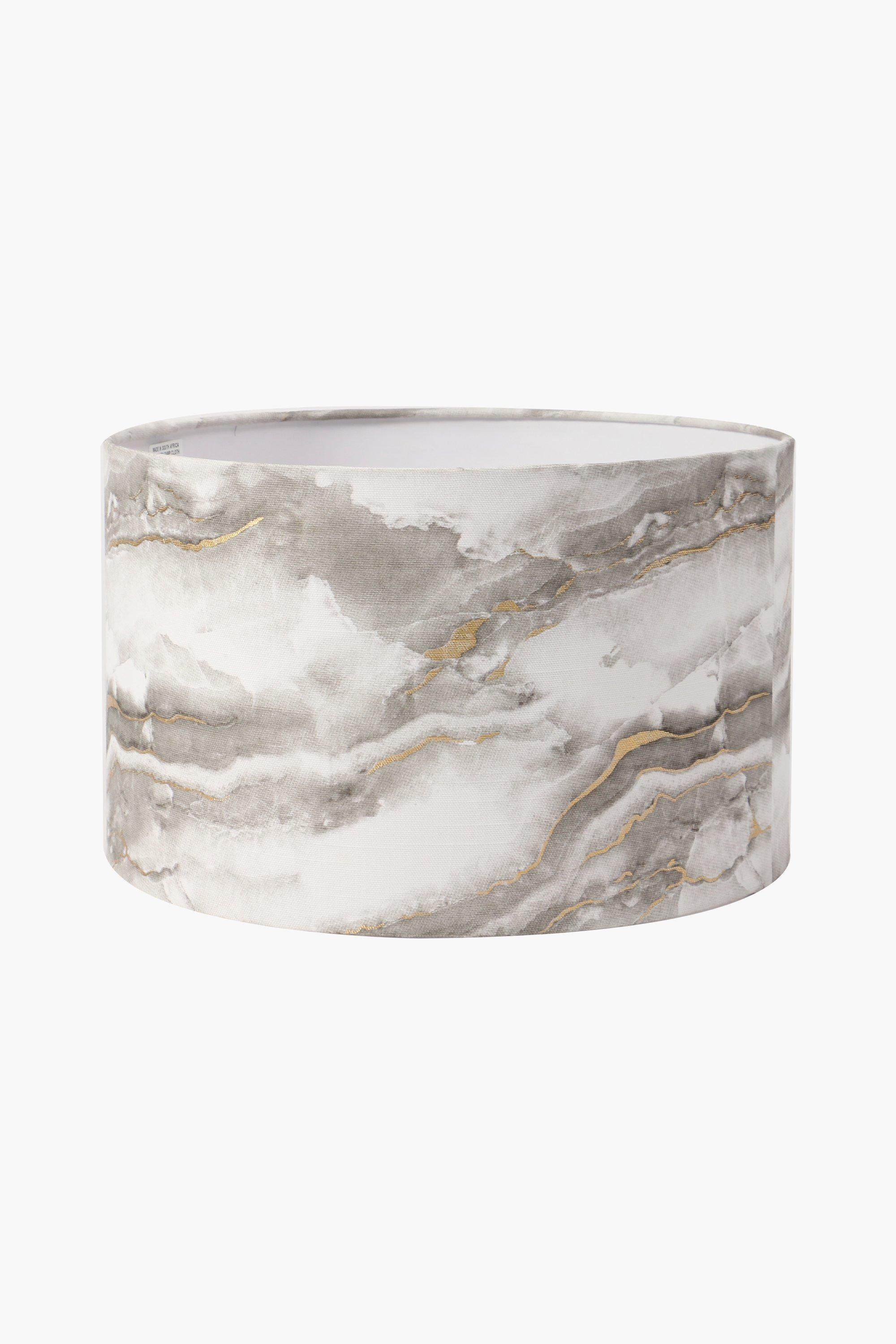 Marble Drum Lamp Shade, 20x30cm