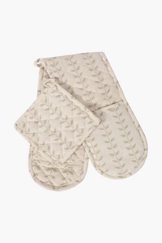 2 Pack Ditsy Kitchen Linen Set