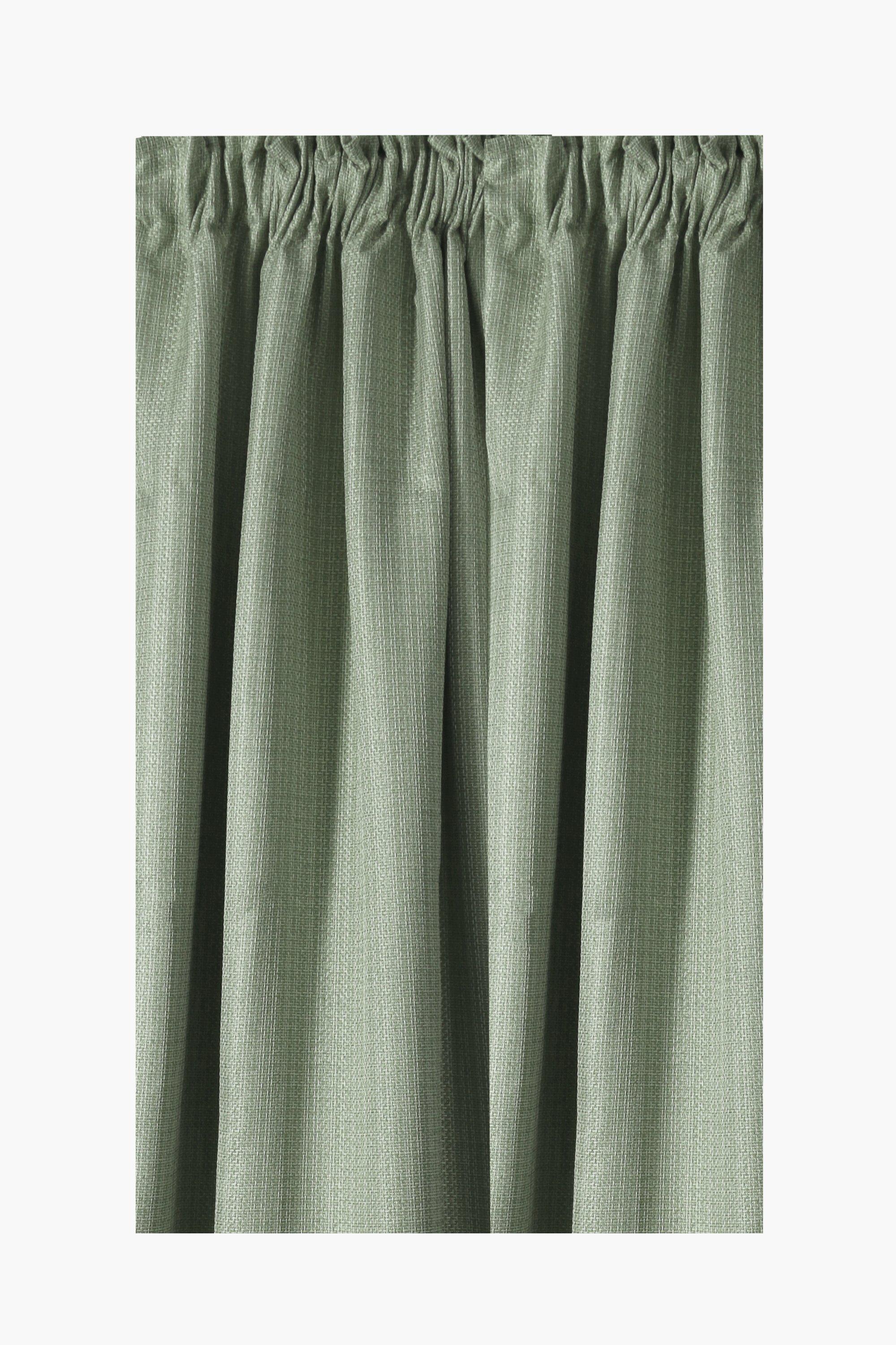 Textured Woven Hatch Taped Curtain, 218x230cm