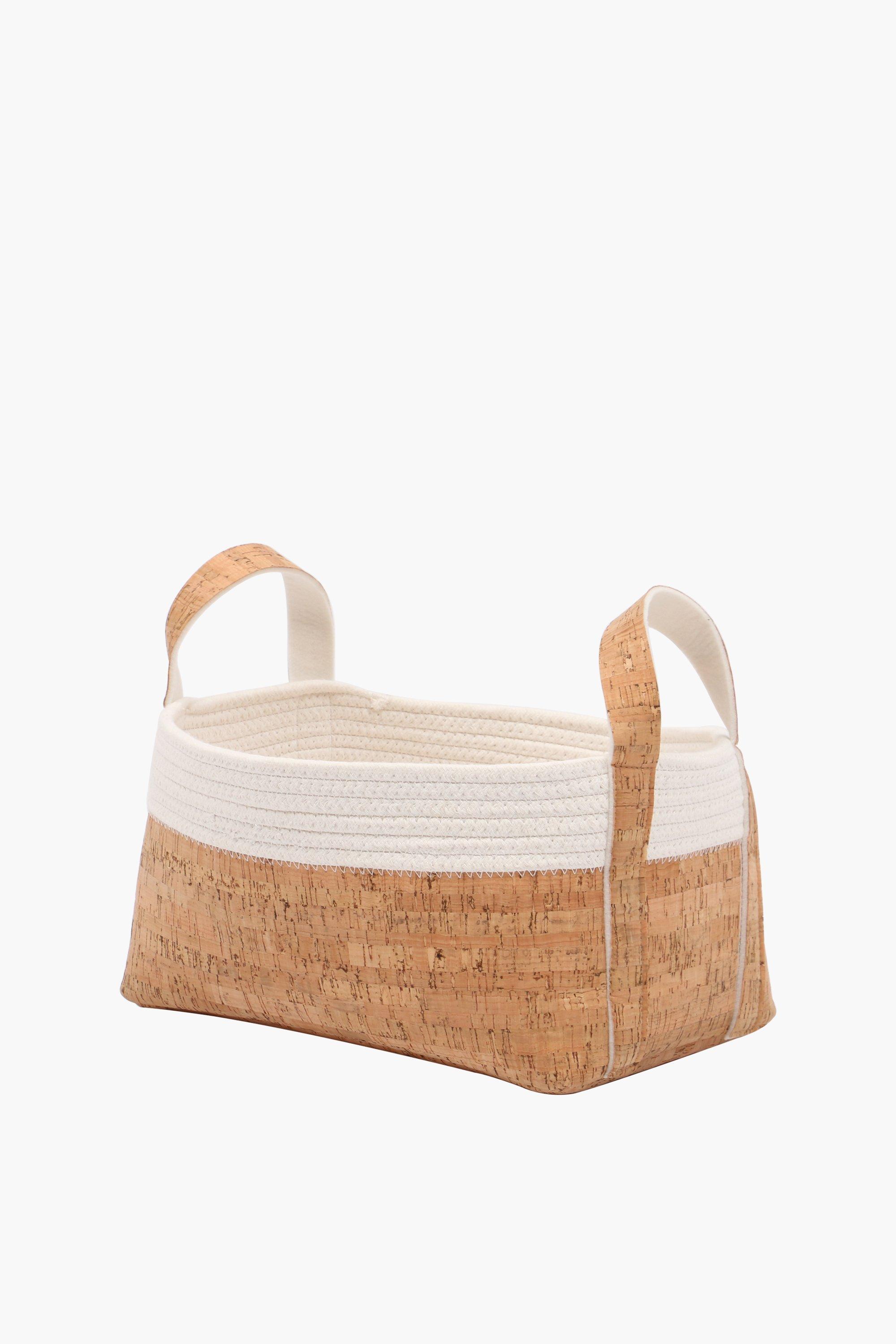 Cork Utility Basket 2 Tone, Medium