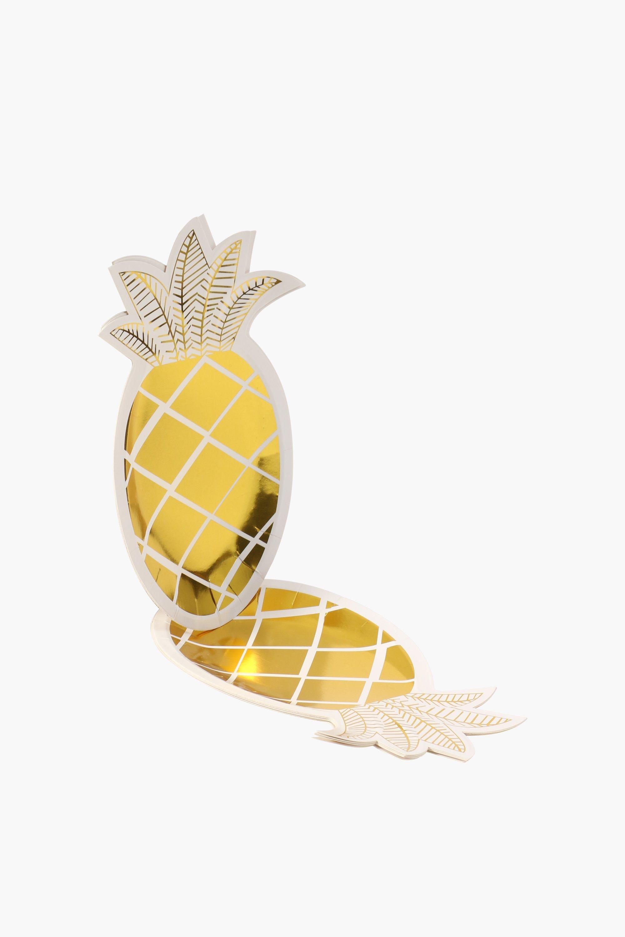 8 Pack Jungle Pineapple Plates