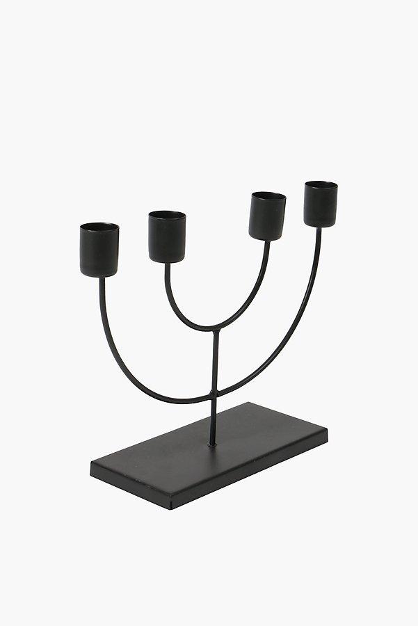Iron Dinner Multi-candle Holder, 22x18cm