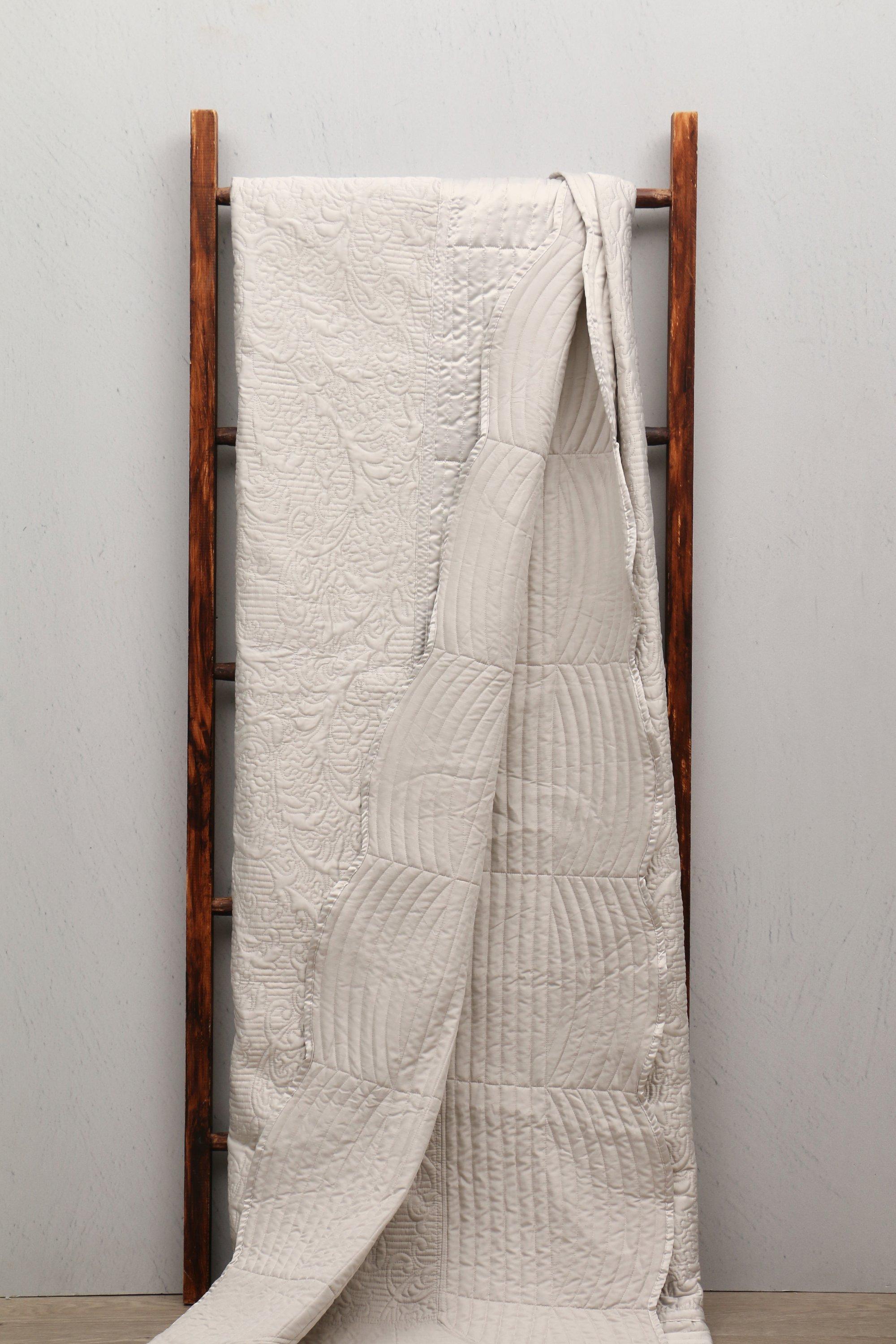 Embroidered Satin Quilt