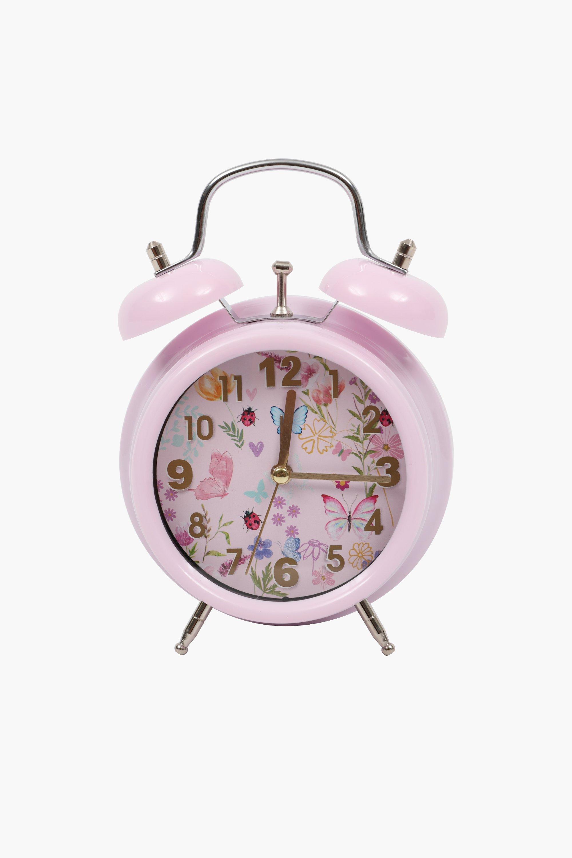 Twin Bell Butterfly Clock