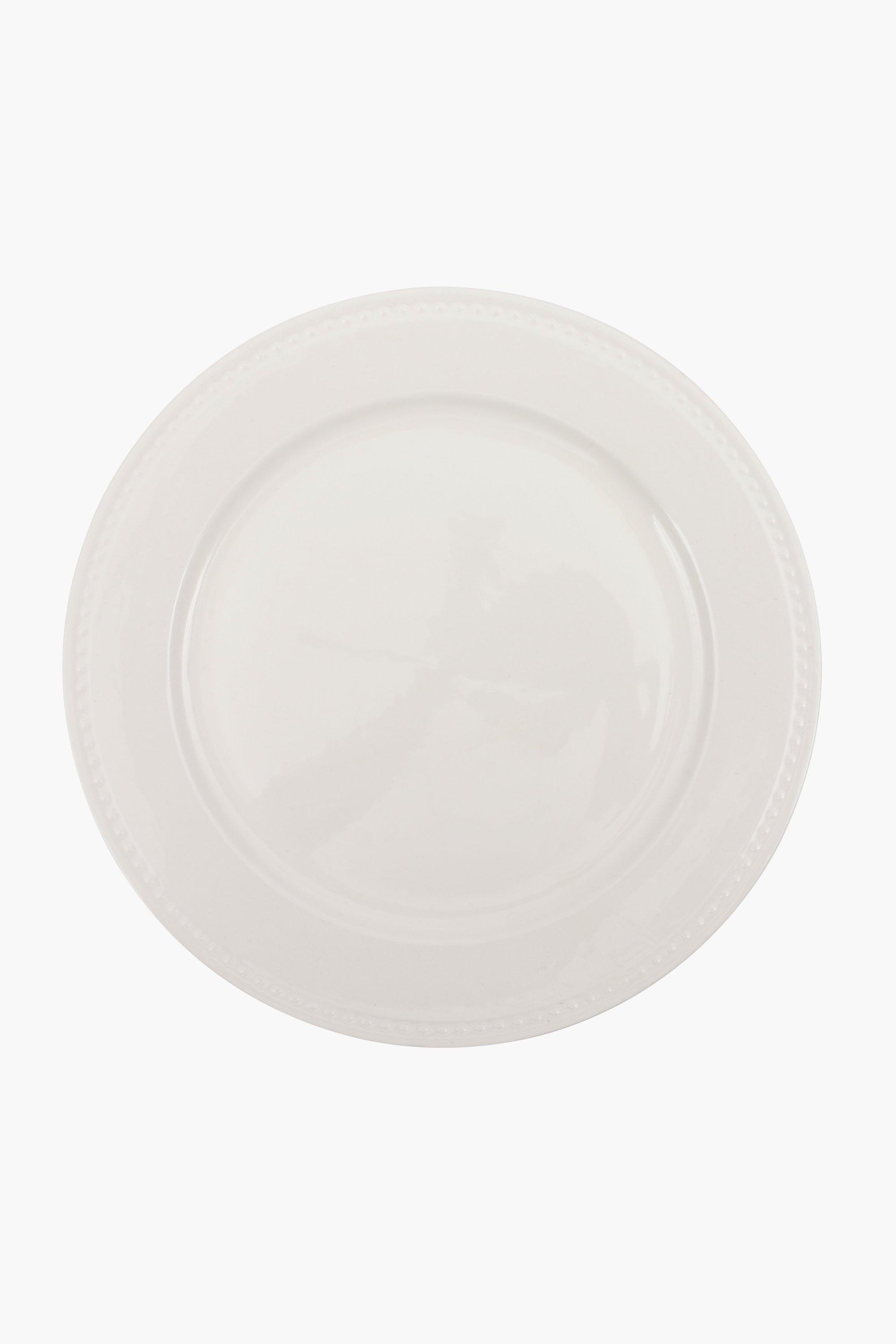 Embossed Porcelain Dinner Plate