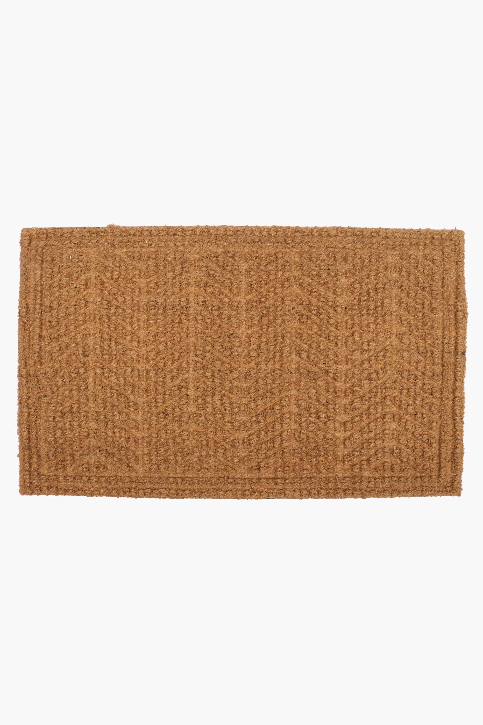 Coir Chevron Door Mat, 60x90cm