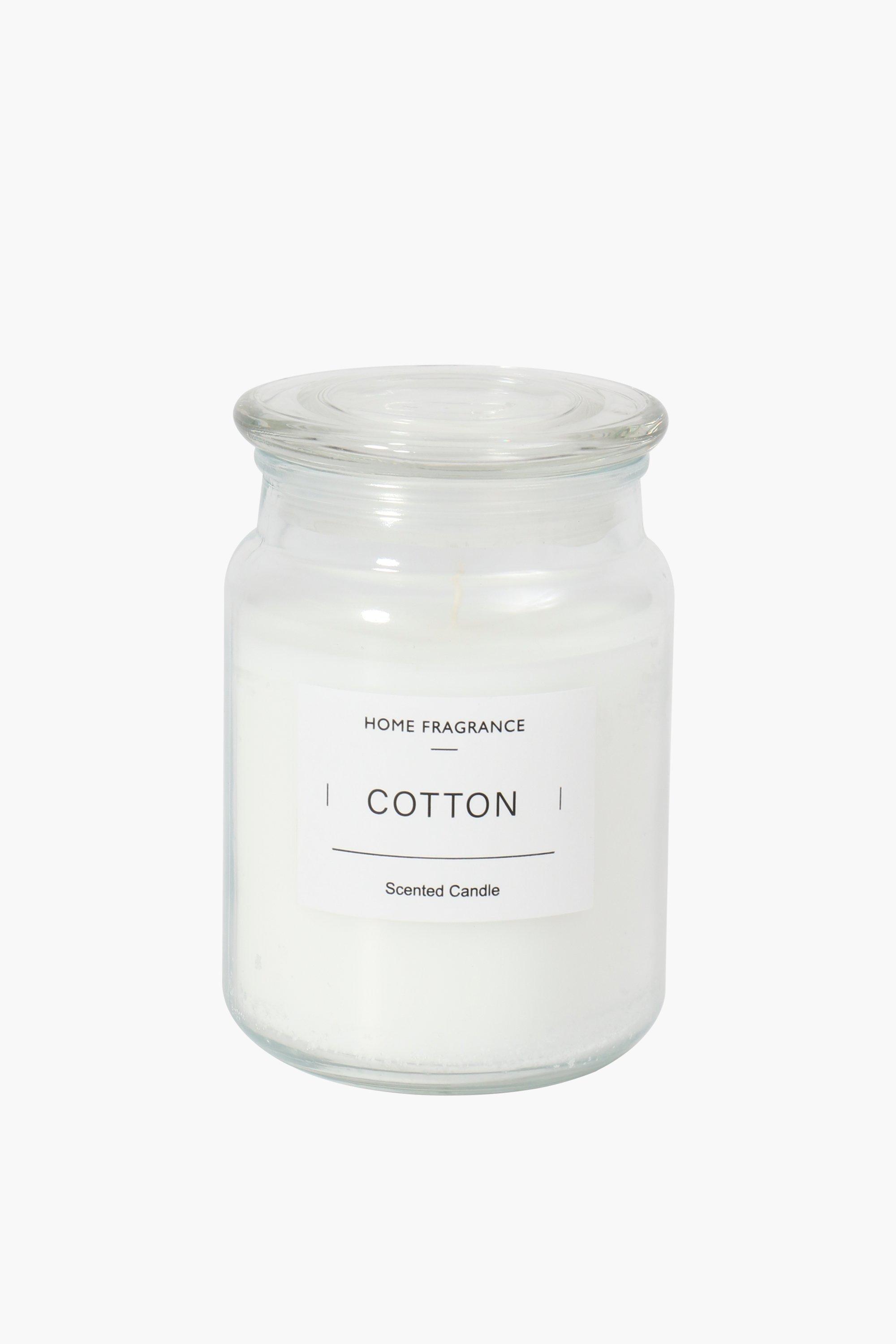 Cotton Glass Jar Candle