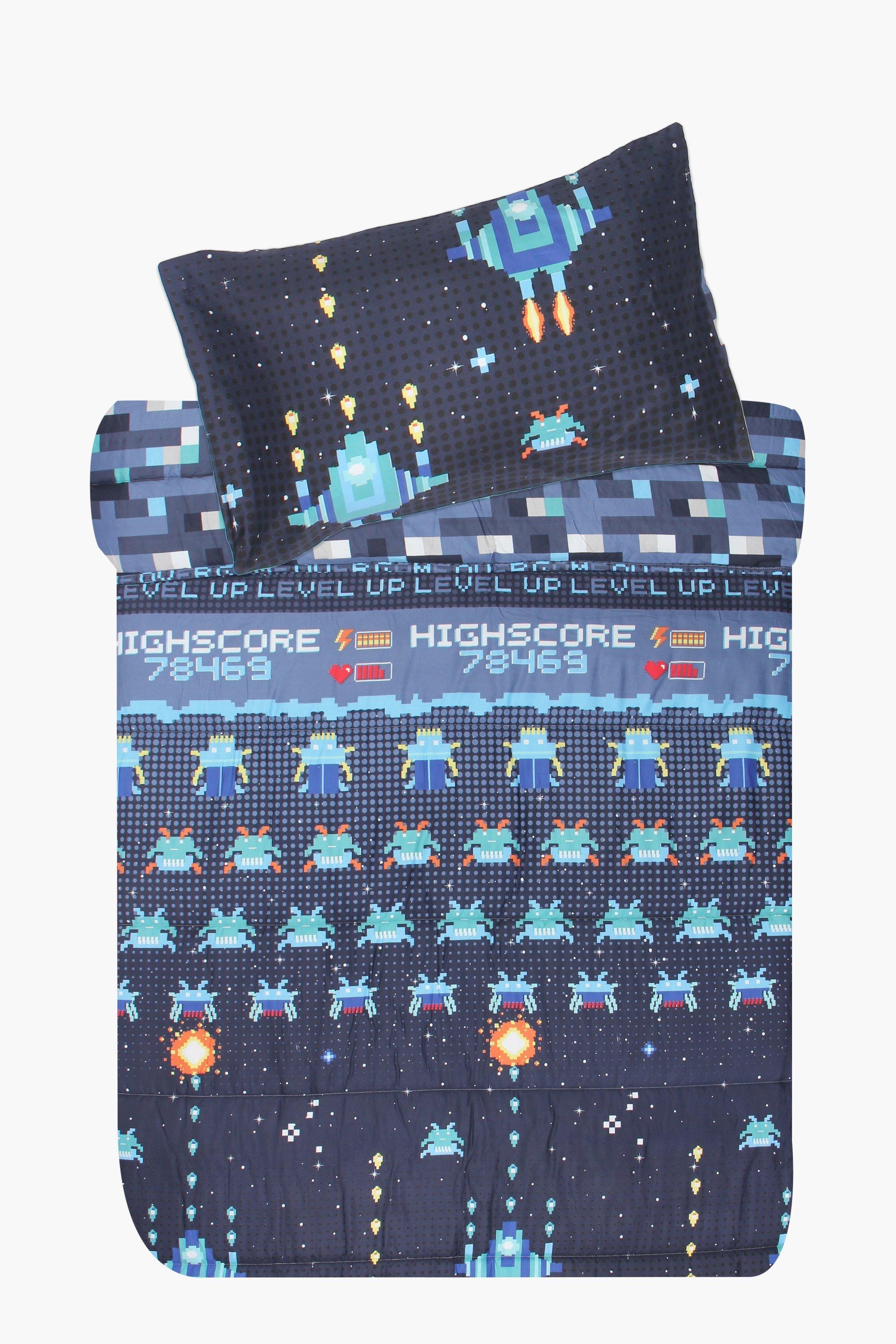 Soft Touch Invaders Reversible Comforter Set