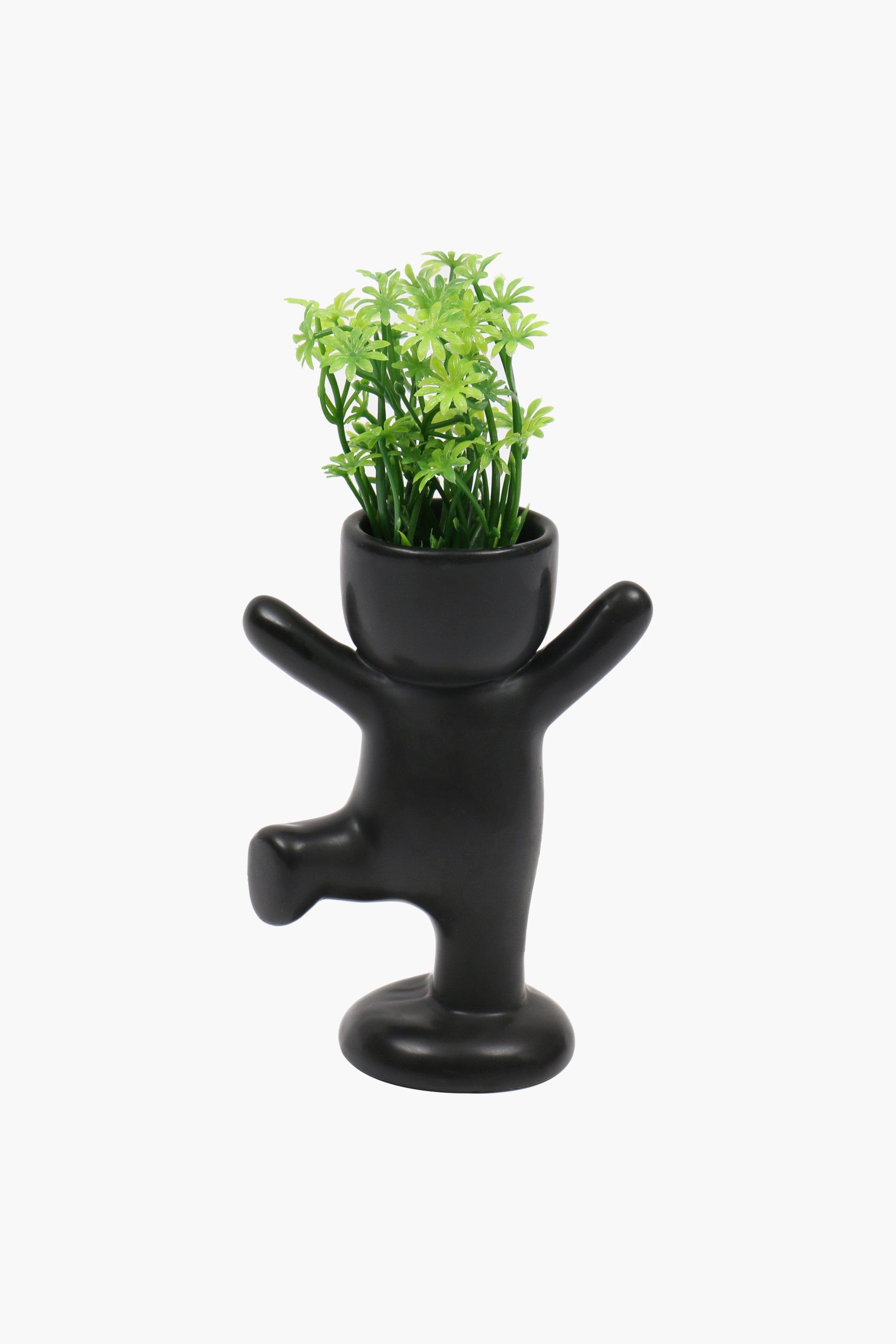 Mini Man Potted Grass, 5x17cm