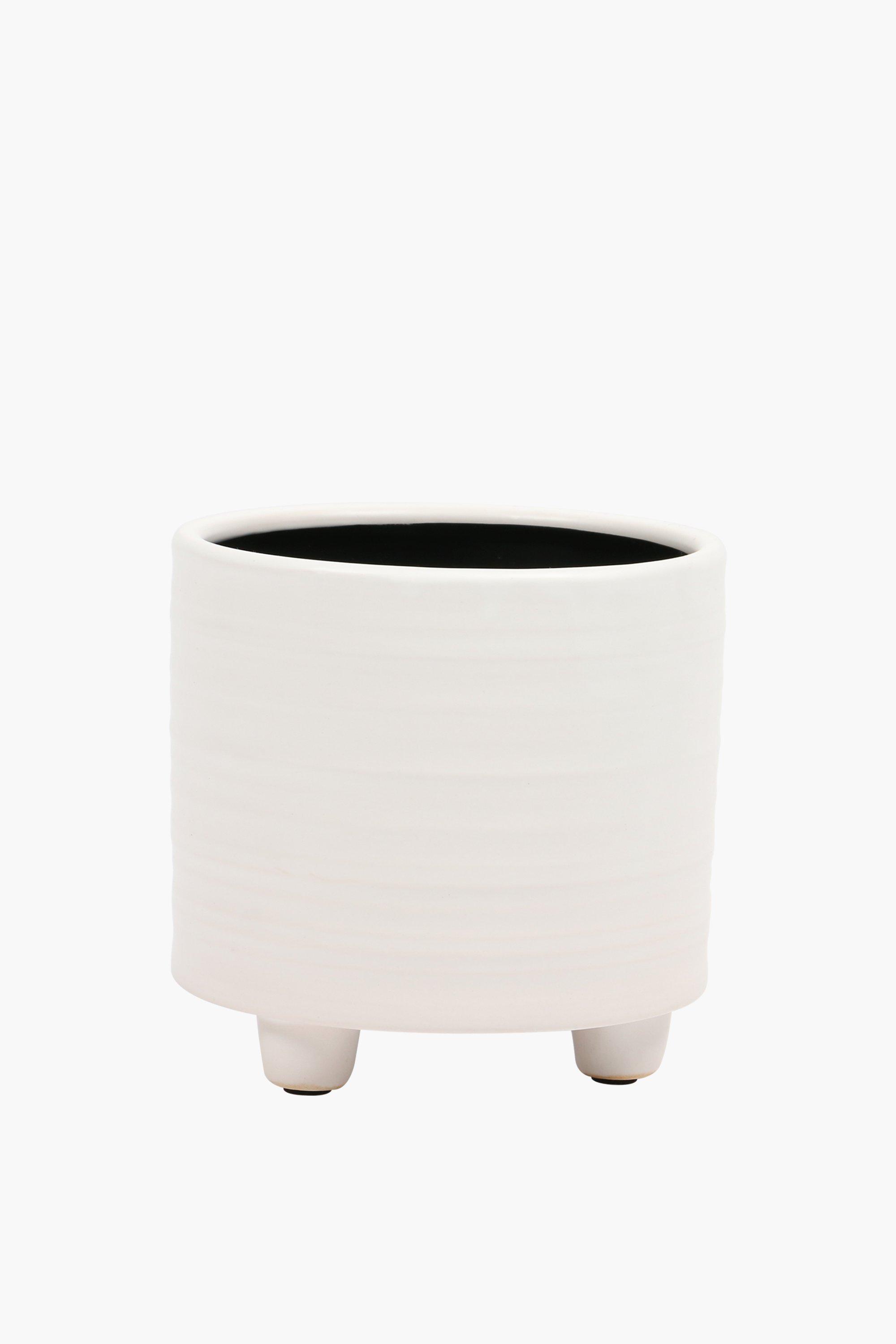 Ripple Footed Planter, 15x14cm