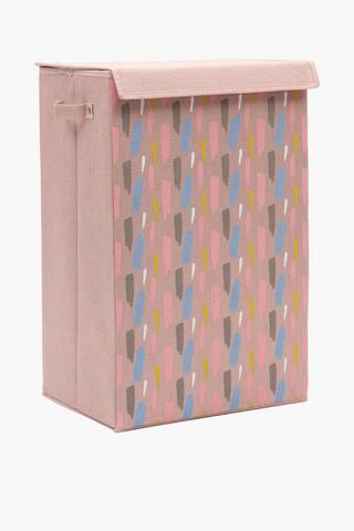 Knock Down Laundry Abstract Wash Basket