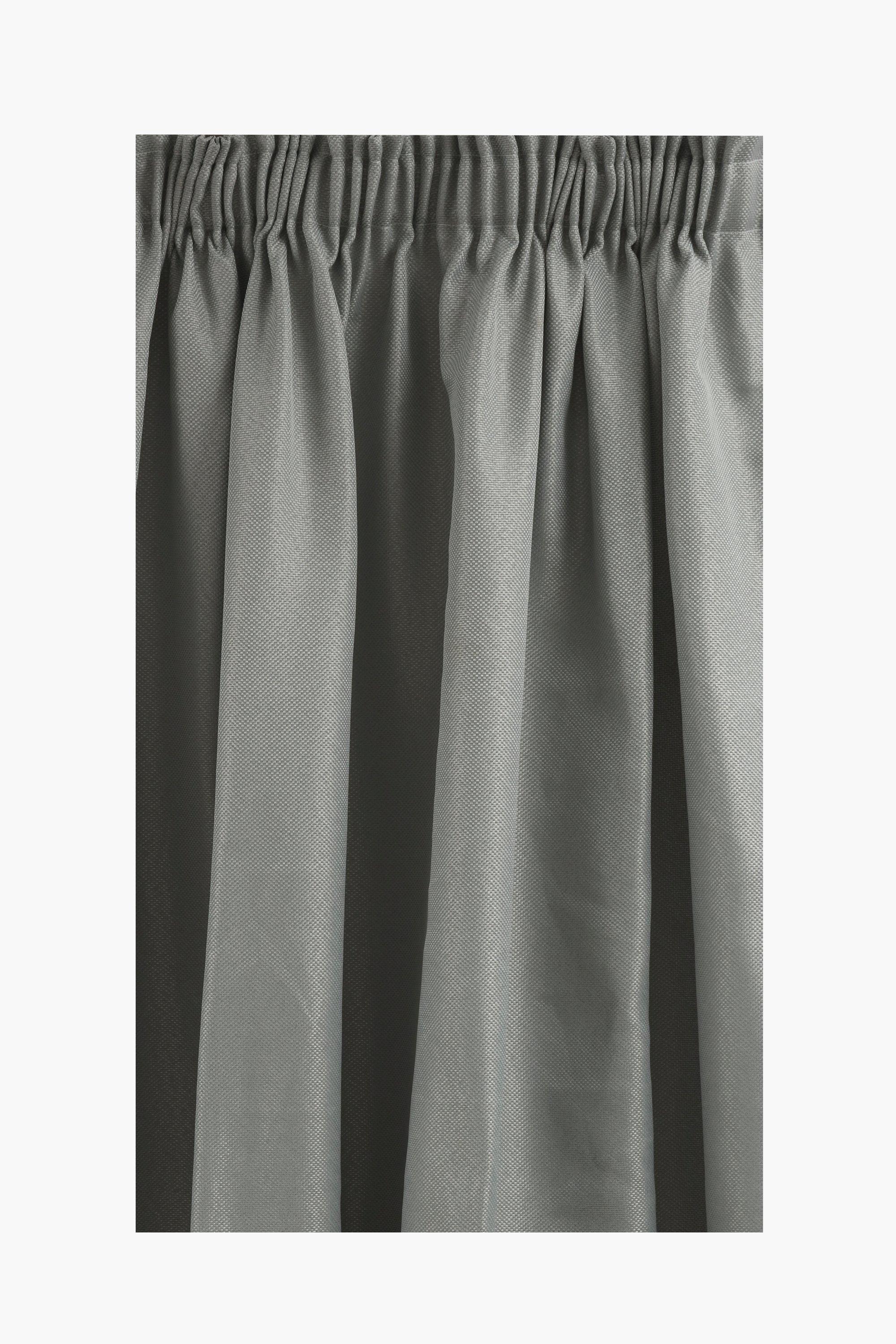Textured Mirabel Taped Curtain, 230x218cm