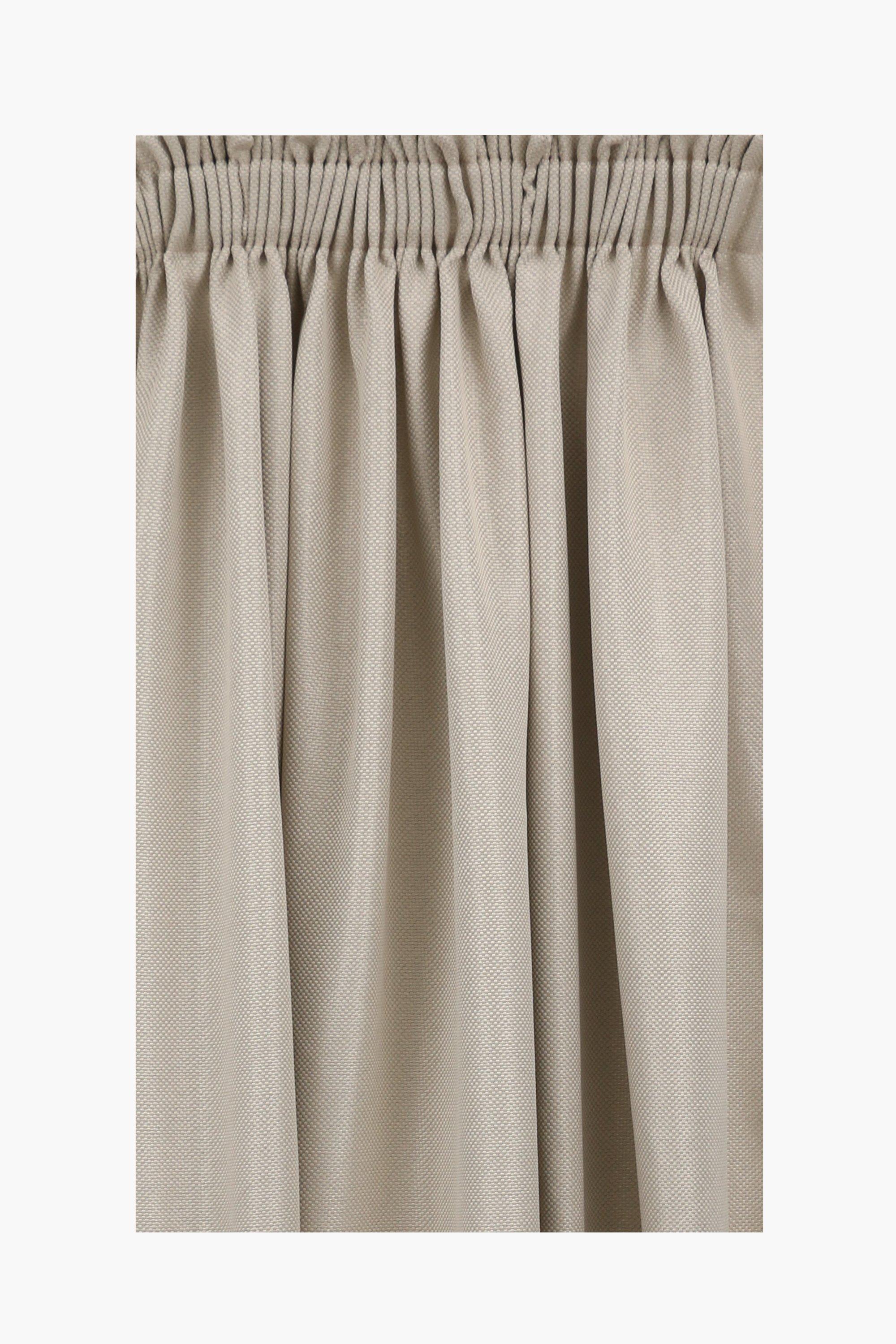 Textured Mirabel Taped Curtain, 230x218cm