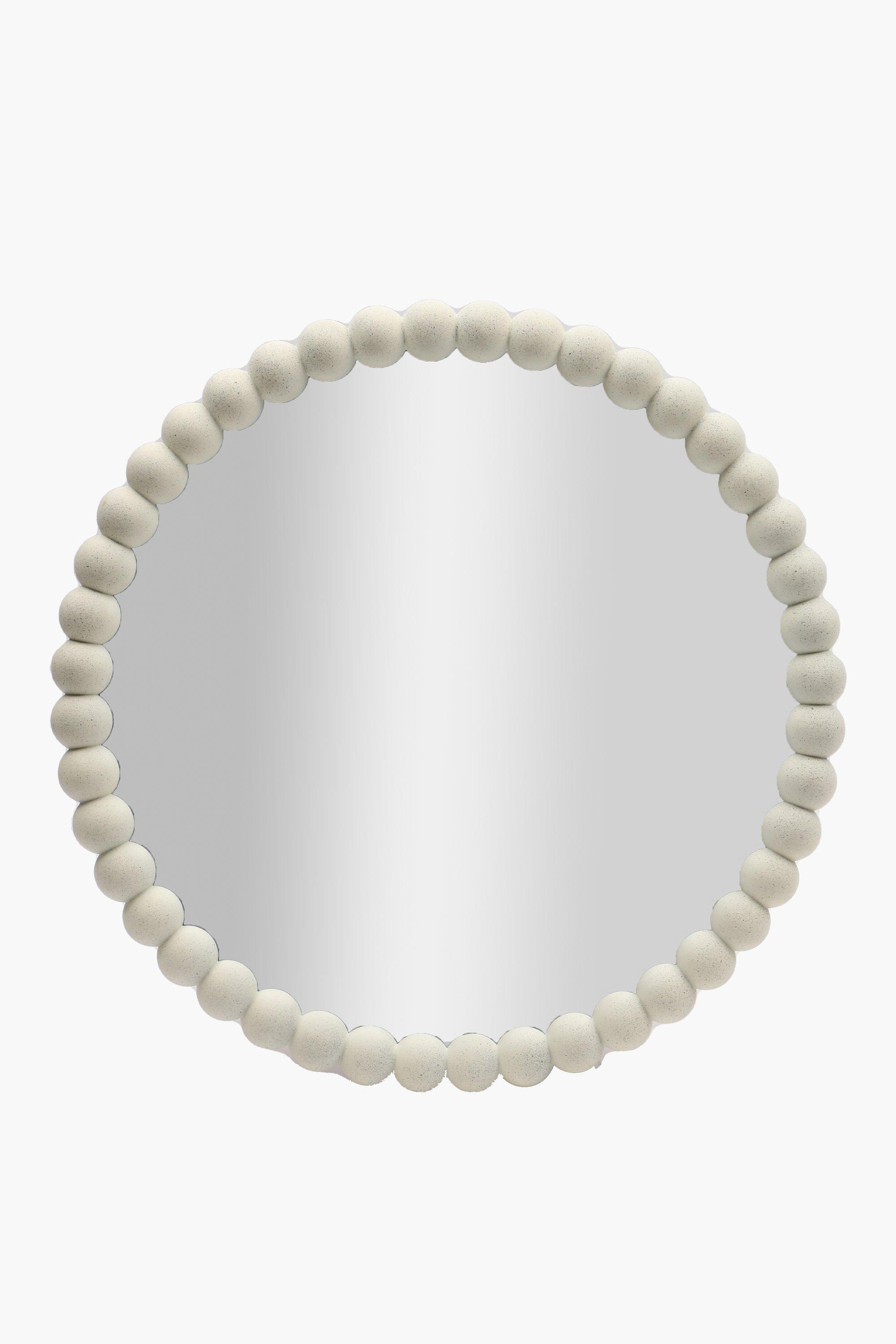 Beaded Round Mirror, 70cm