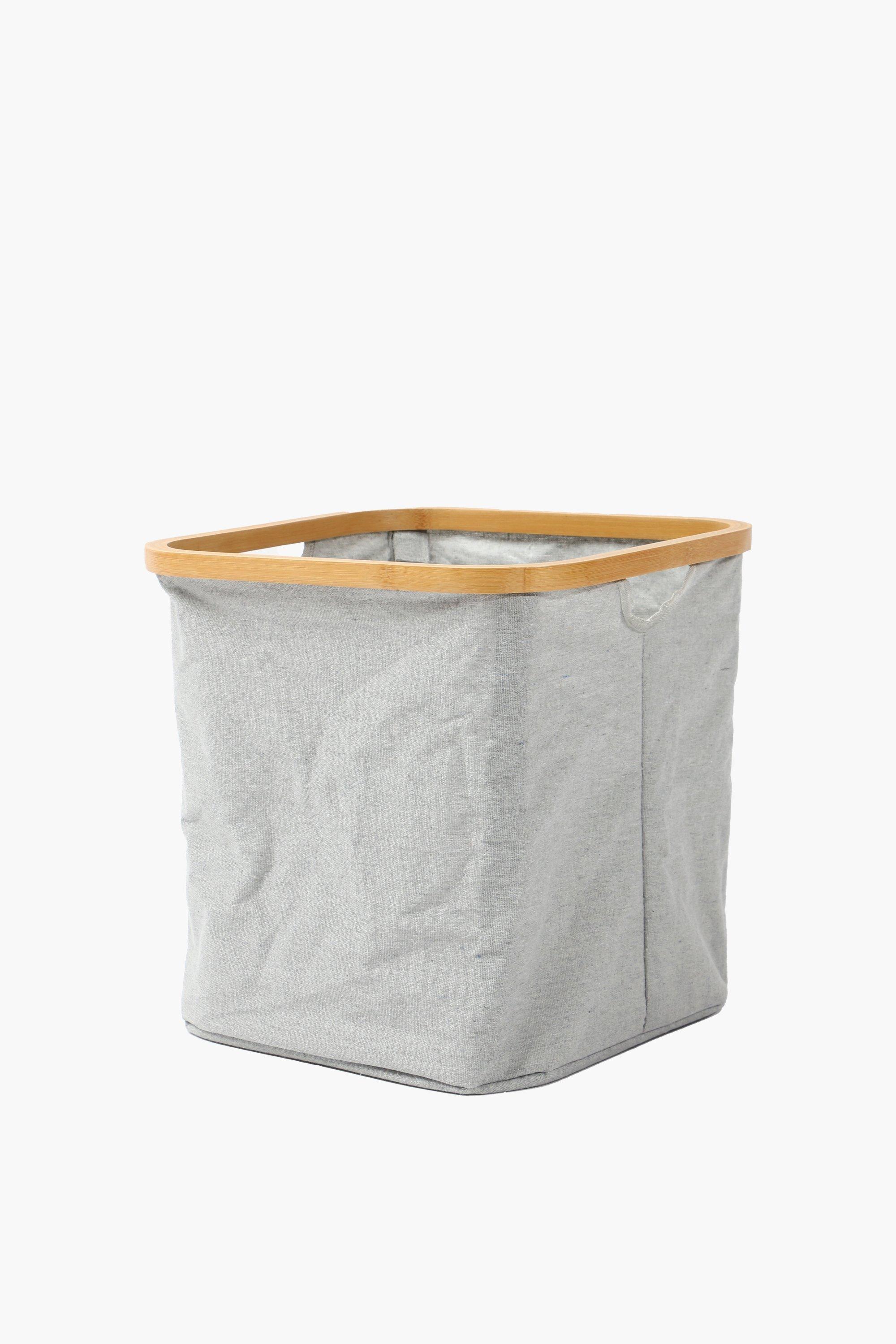 Bamboo Knock Down Utility Storage Basket, Medium