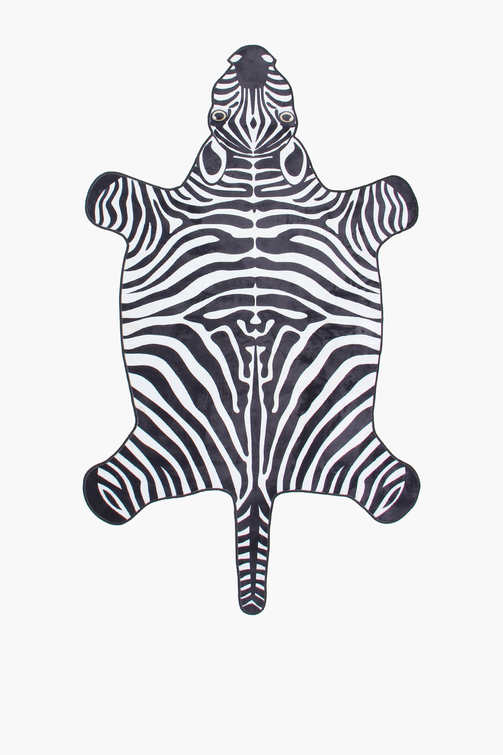 Non Slip Zebra Shape Rug