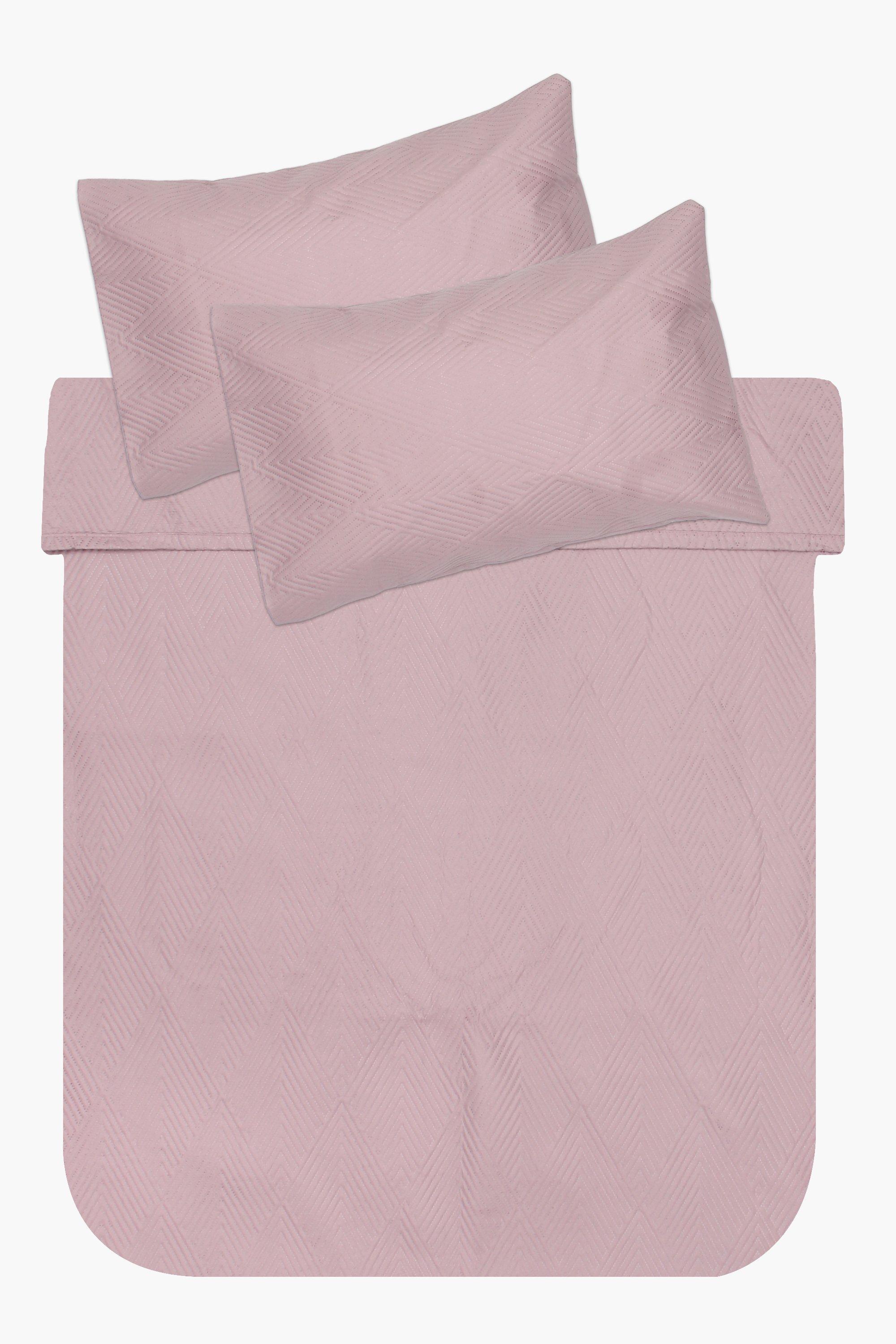 5 Piece Soft Touch Plain Woven Quilt Set